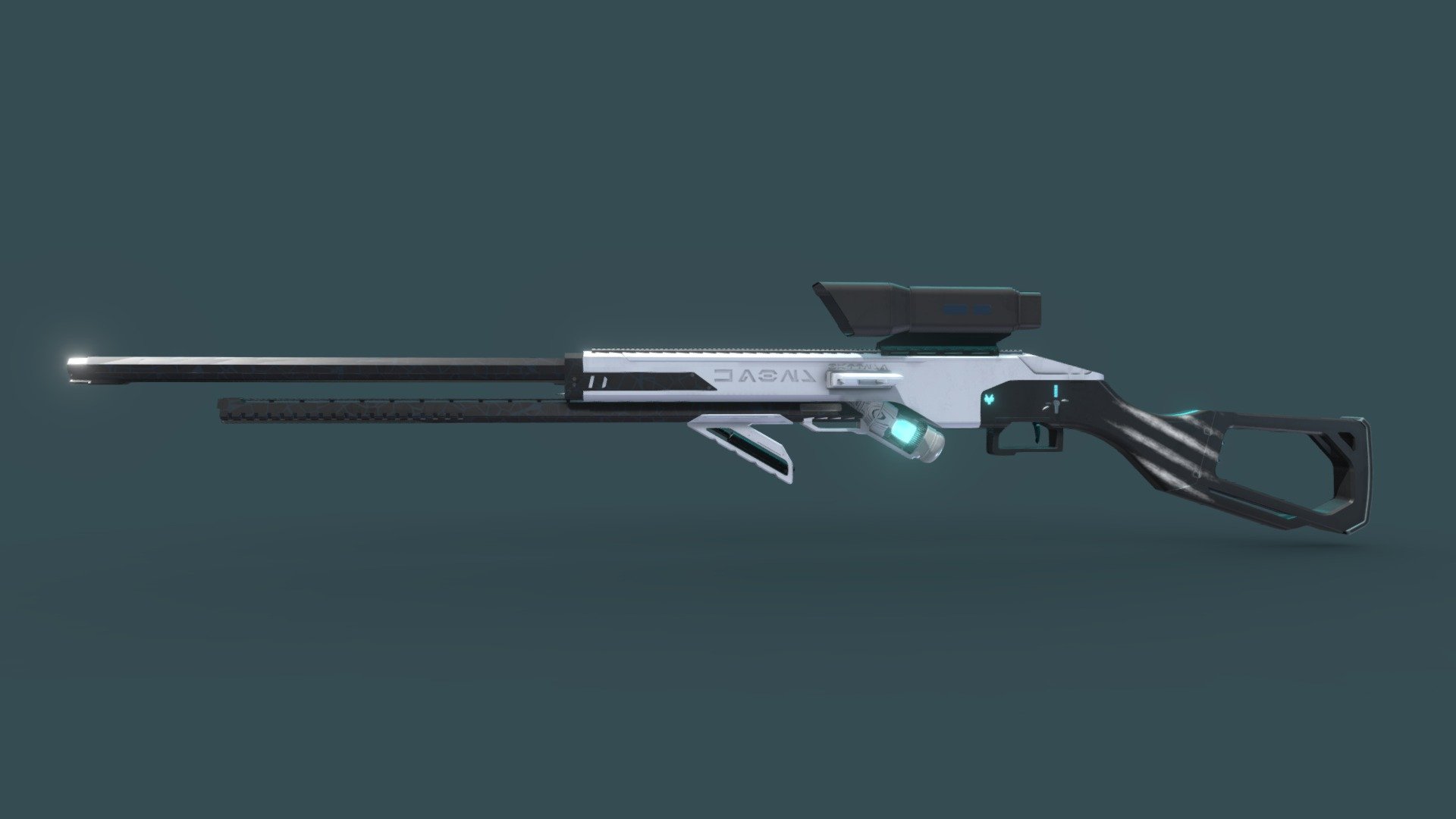Kyberrifle - Sci-Fi Sniper Rifle - 3D model by phil_creations [f0271e8 ...