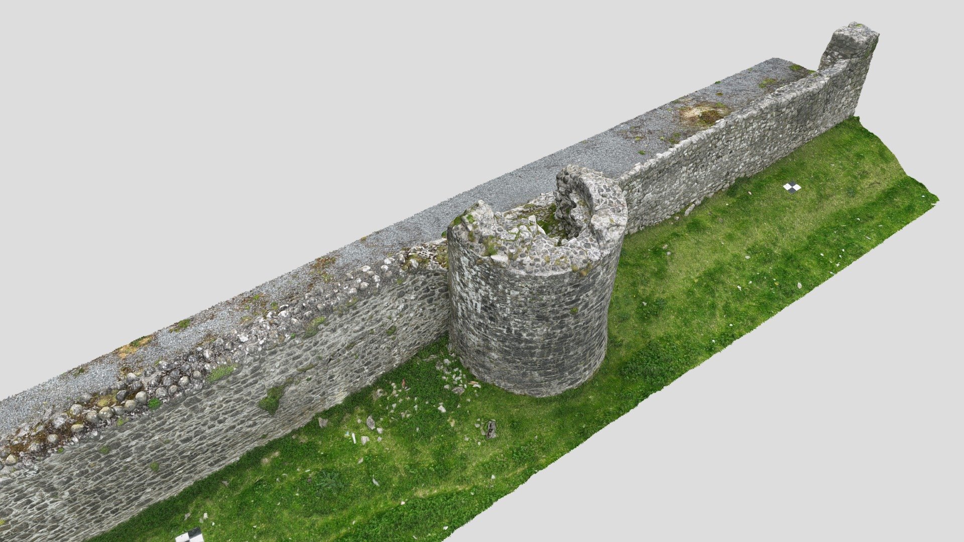 Athenry Town Wall - 3D model by impactgis [f028582] - Sketchfab