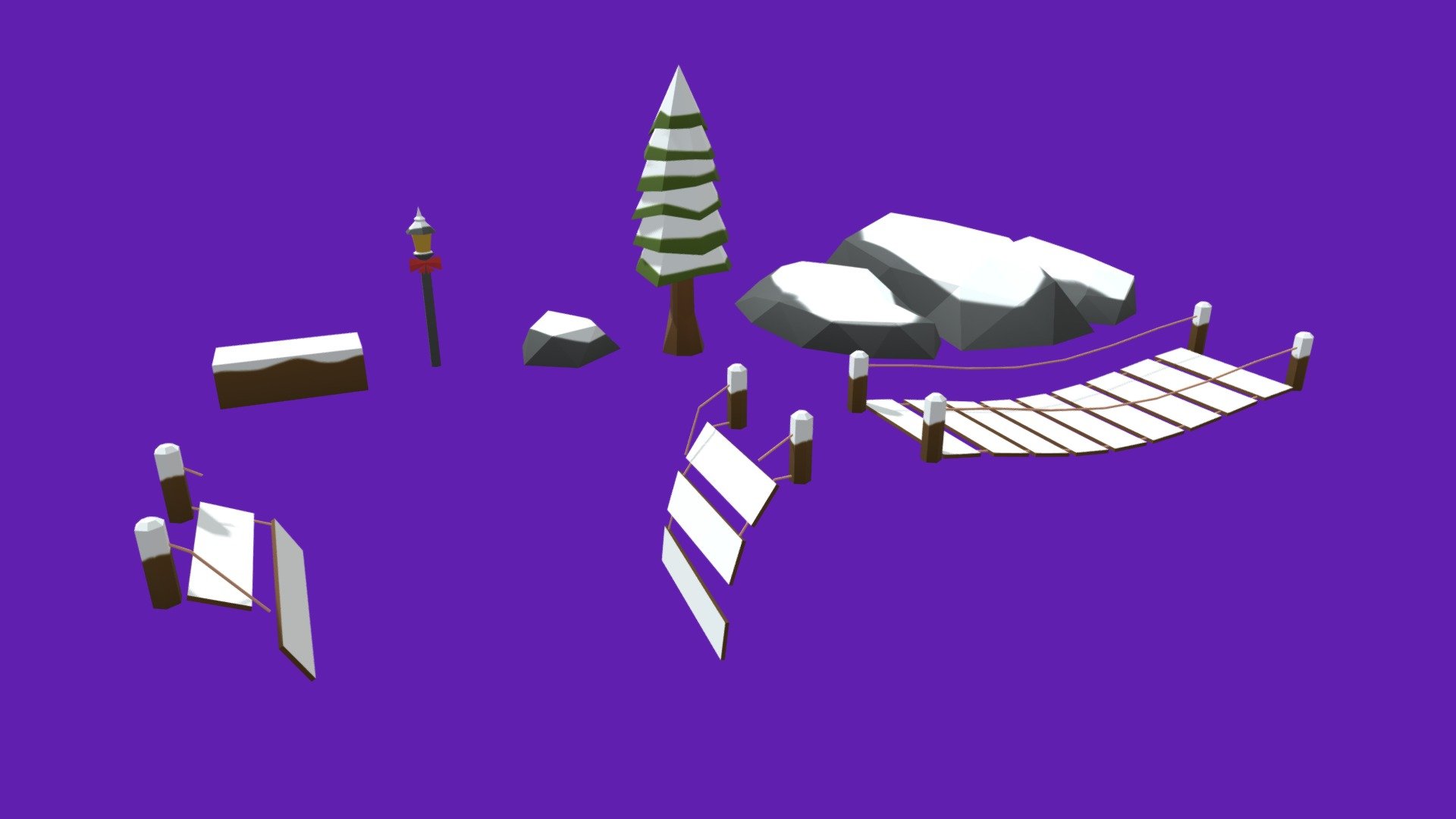 Misc. Low-poly Snowy Models - Download Free 3D model by Shadow The Fox ...