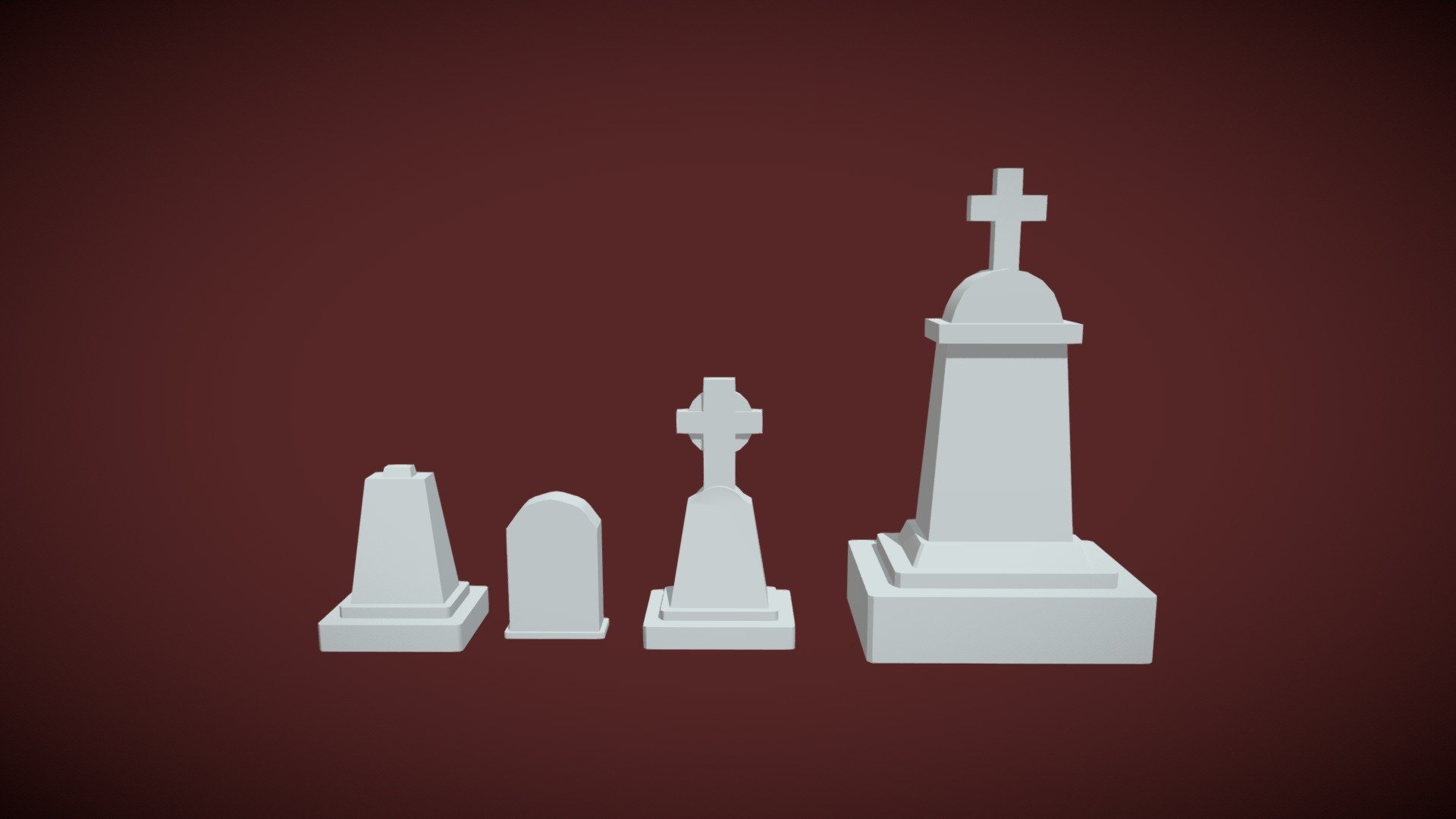 Headstones - 3D model by hayleypx [f02994c] - Sketchfab