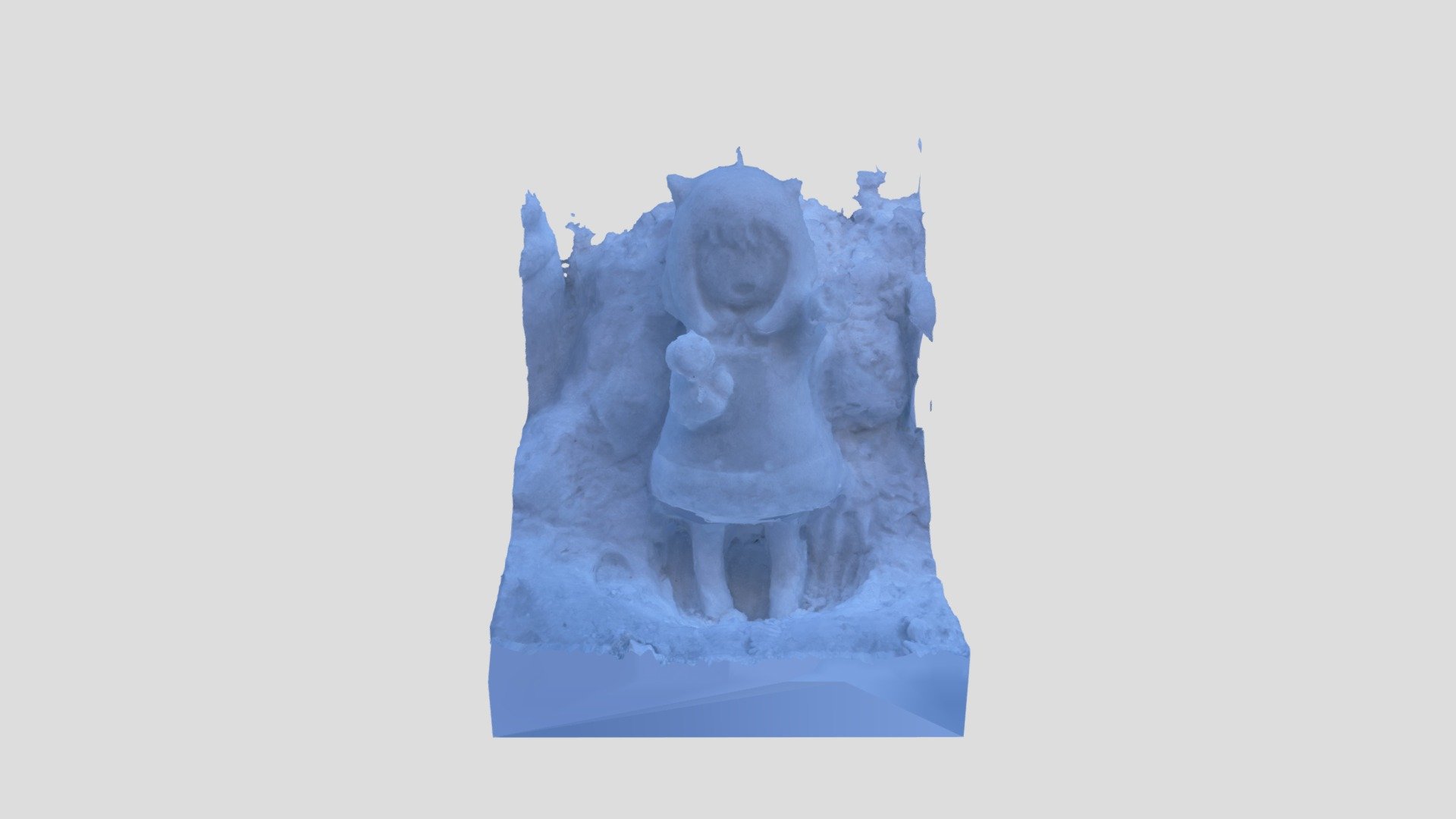 Snow sculpture made by YASU_17LIVE_Anya Forger - 3D model by maruinco ...