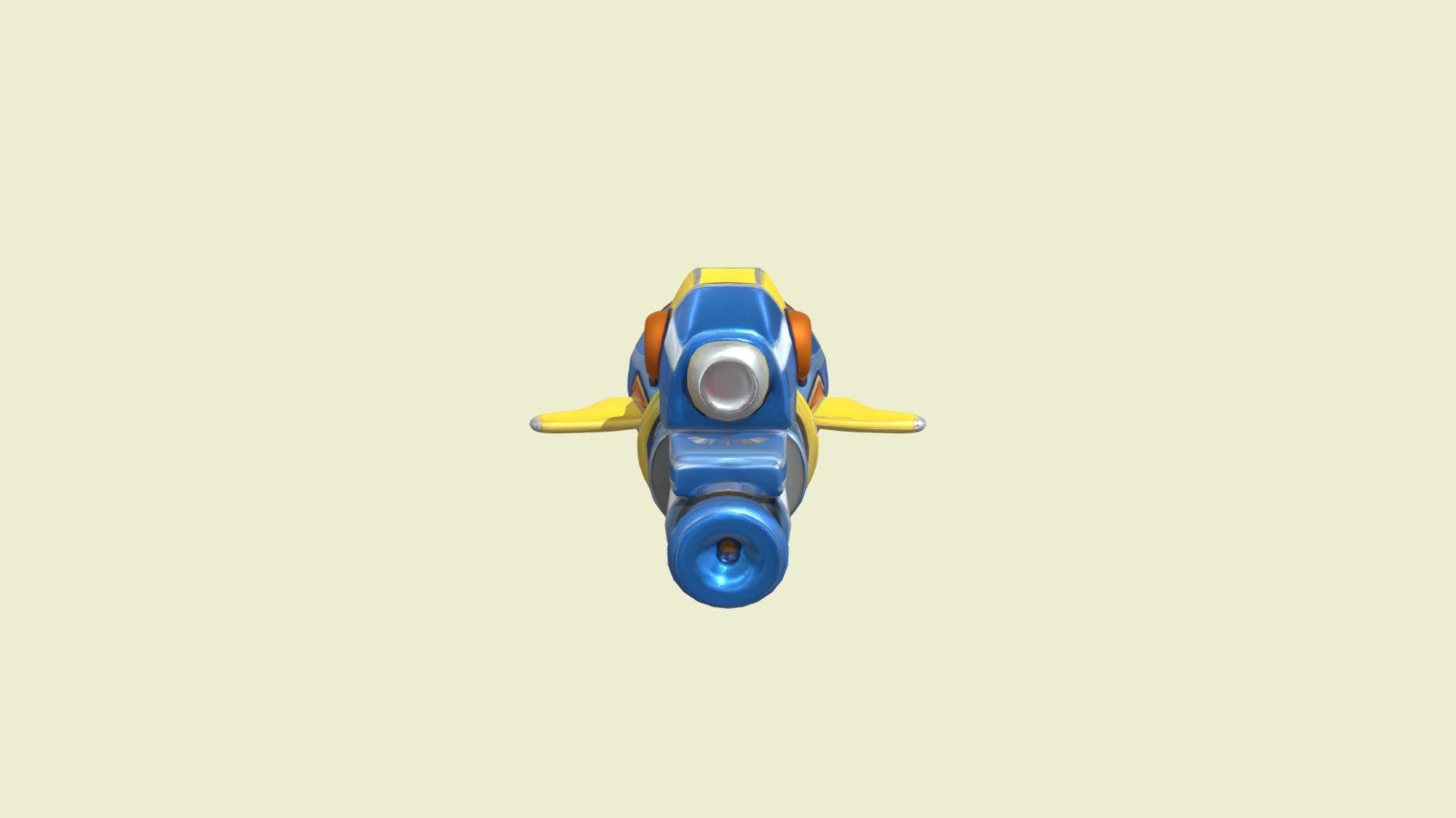 Cartoonish rocket launcher for a game character - 3D model by fables ...