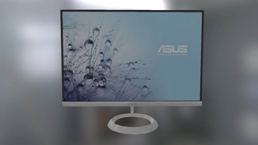 Asus Monitor - Download Free 3D model by comphonia [f02cd4f] - Sketchfab