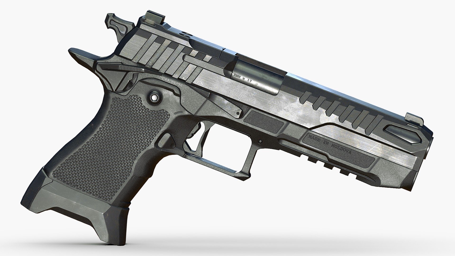 Custom M1911 Firearm || Low-poly - 3D model by Stephen Sparrow ...