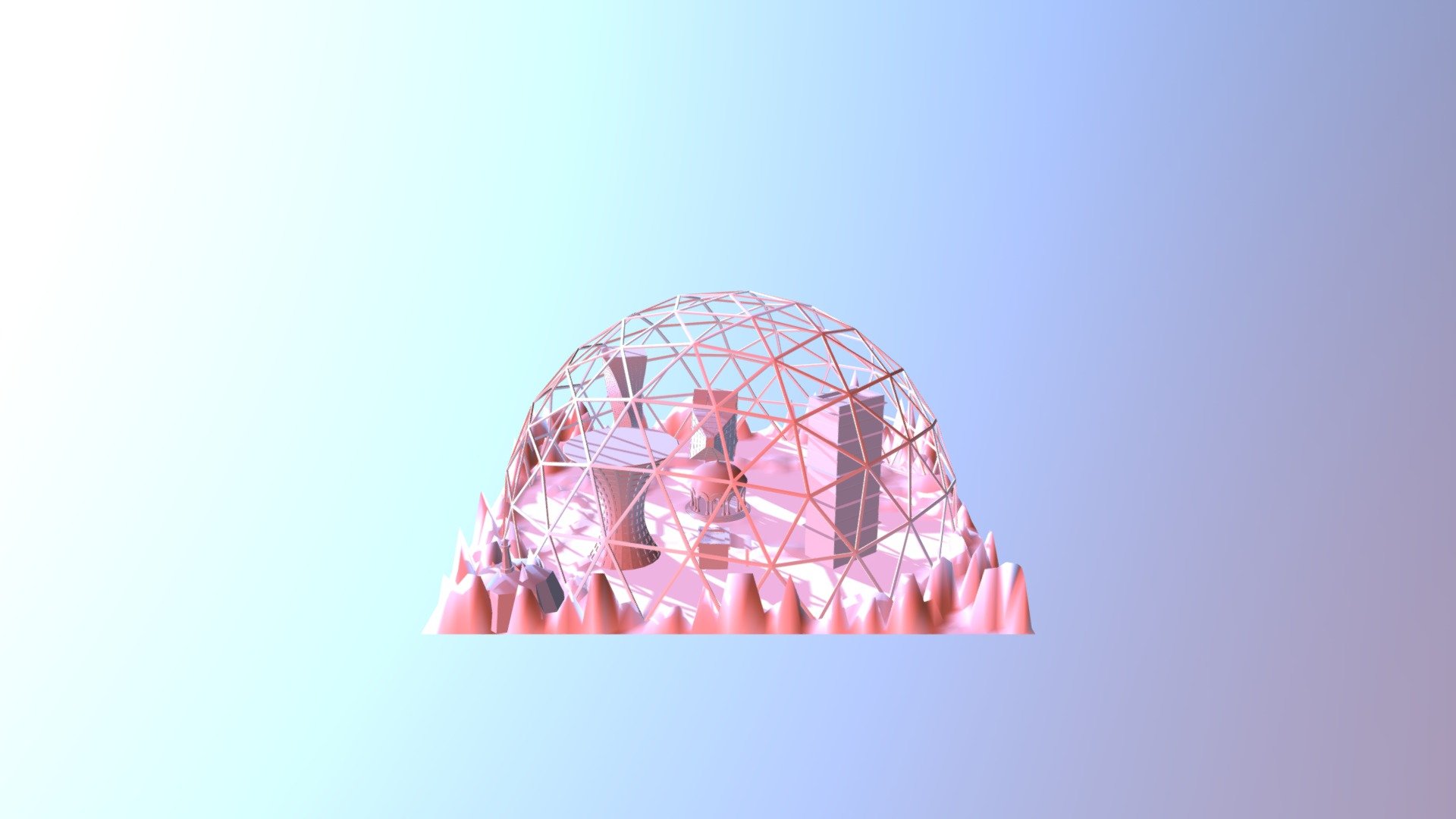 Abstract City - 3D model by Uri_Lira [f02d740] - Sketchfab