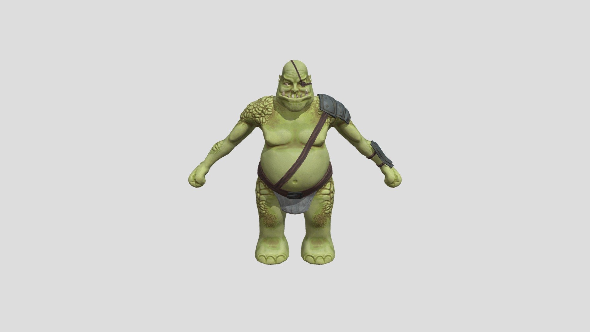 Fat Orc - 3D model by THMdev [f03118d] - Sketchfab