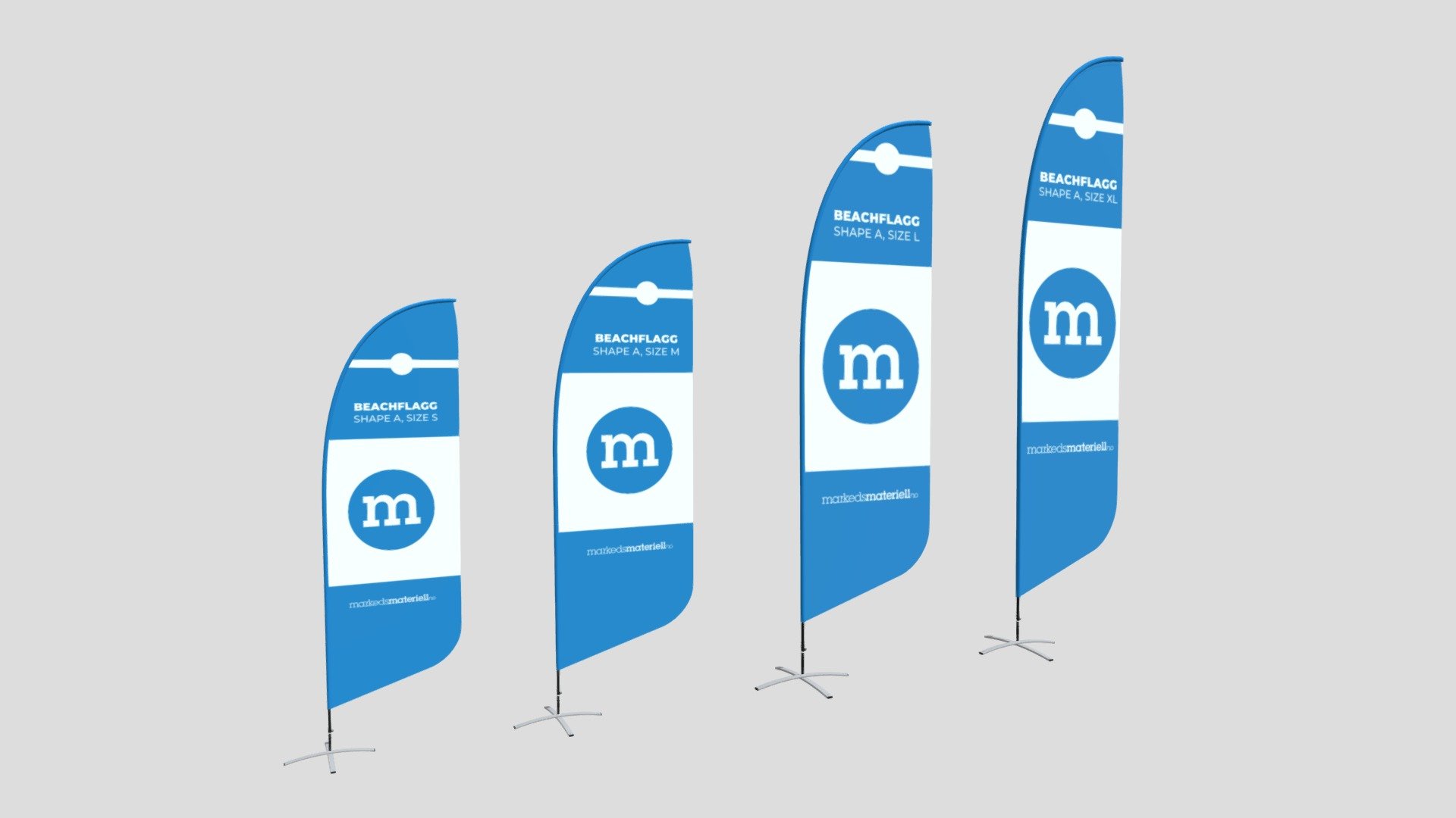 Beachflagg Klassisk - 3D model by Markedsmateriell.no ...