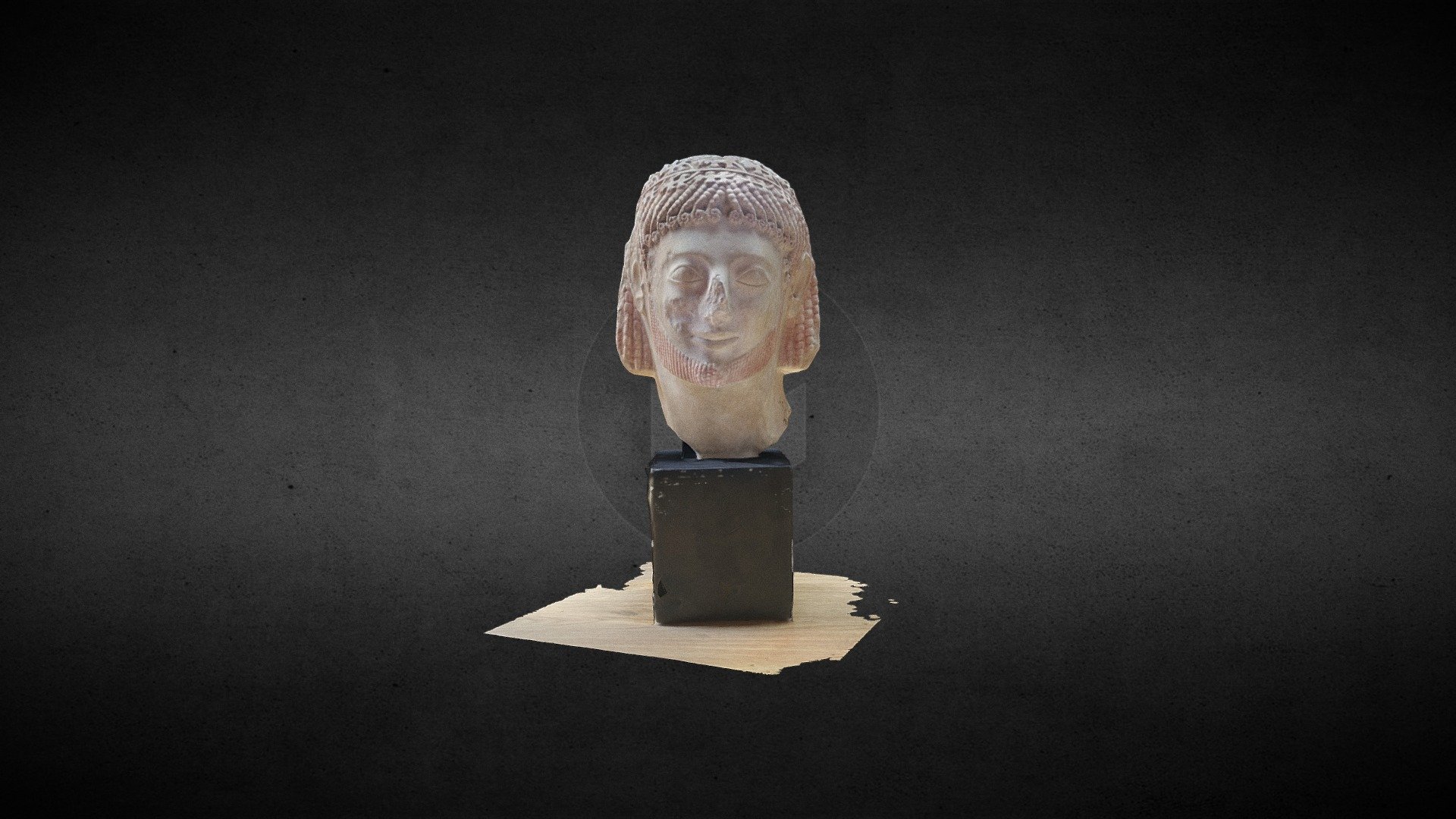Copy of the Head of Archaic greek Kouros - 3D model by ancient.studies ...