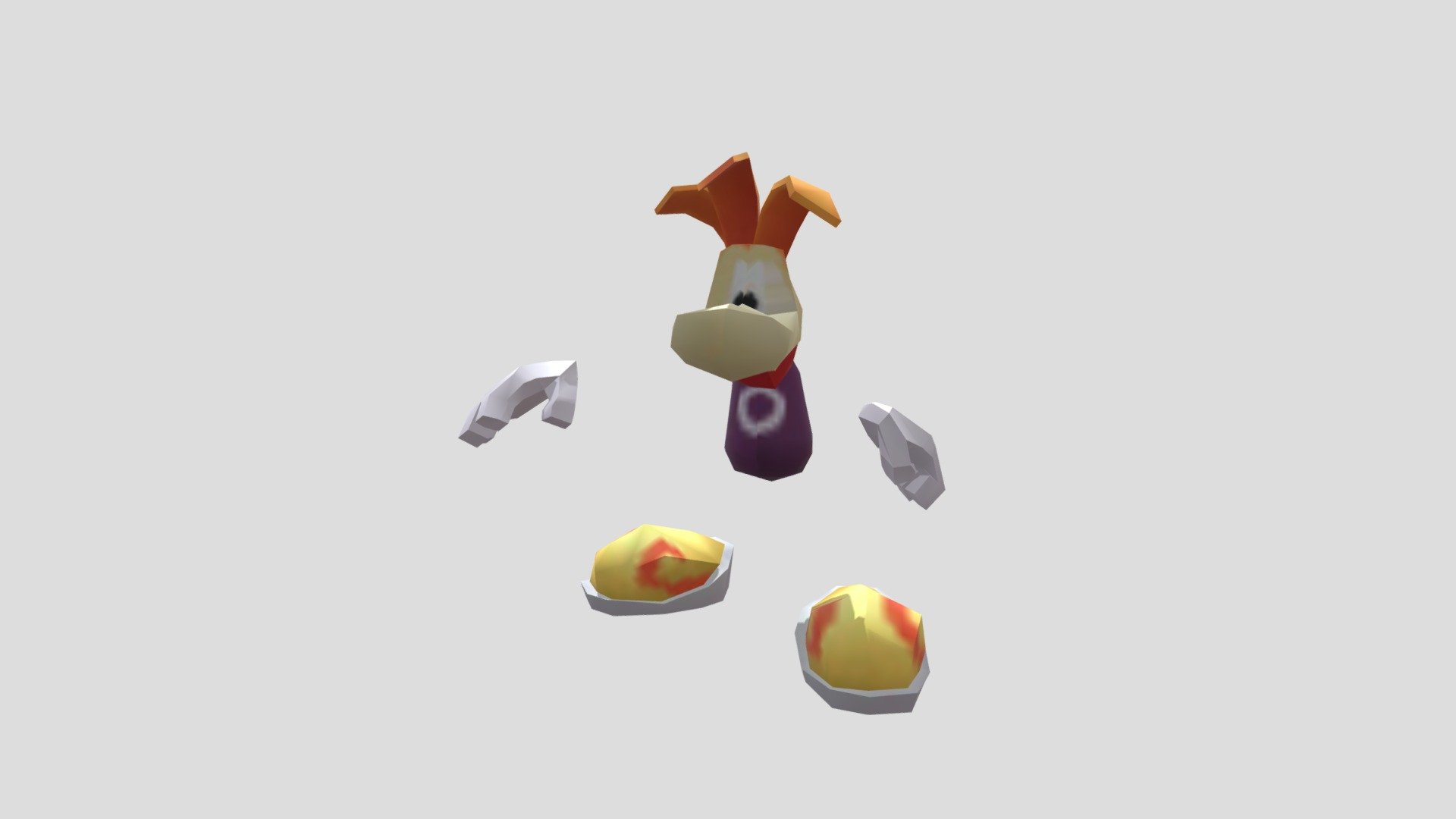 Rayman Fbx - 3D model by urbanchild1 [f03269b] - Sketchfab