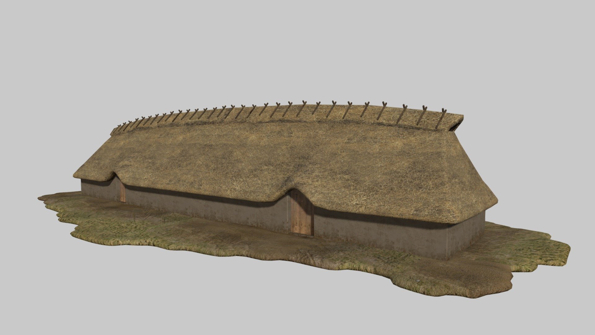 Iron Age Longhouse Scandinavia 3D Model By Carolina carolinaask