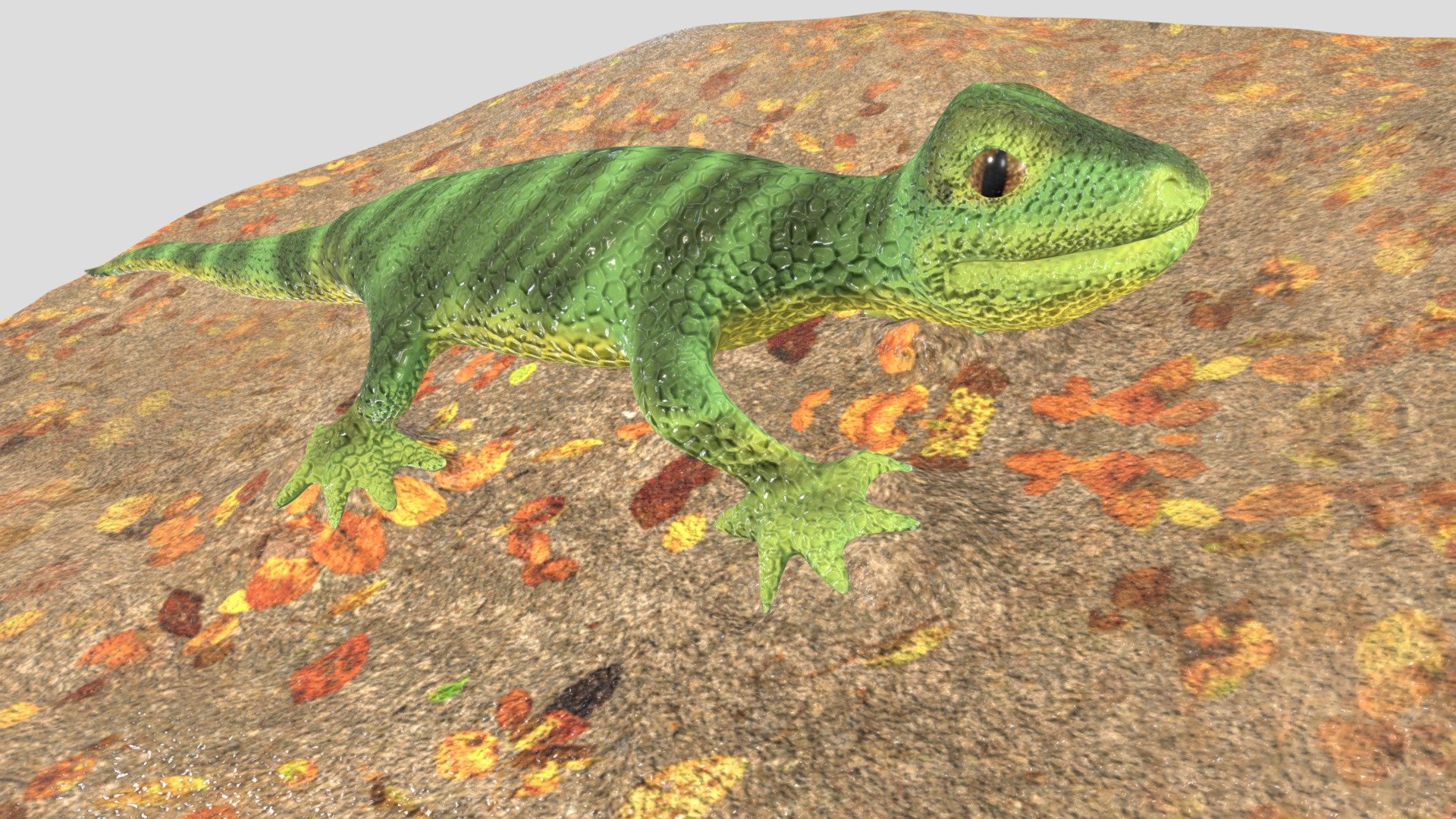 3D Lizard Sculpture - 3D model by andreidsaene7 [f033f1b] - Sketchfab