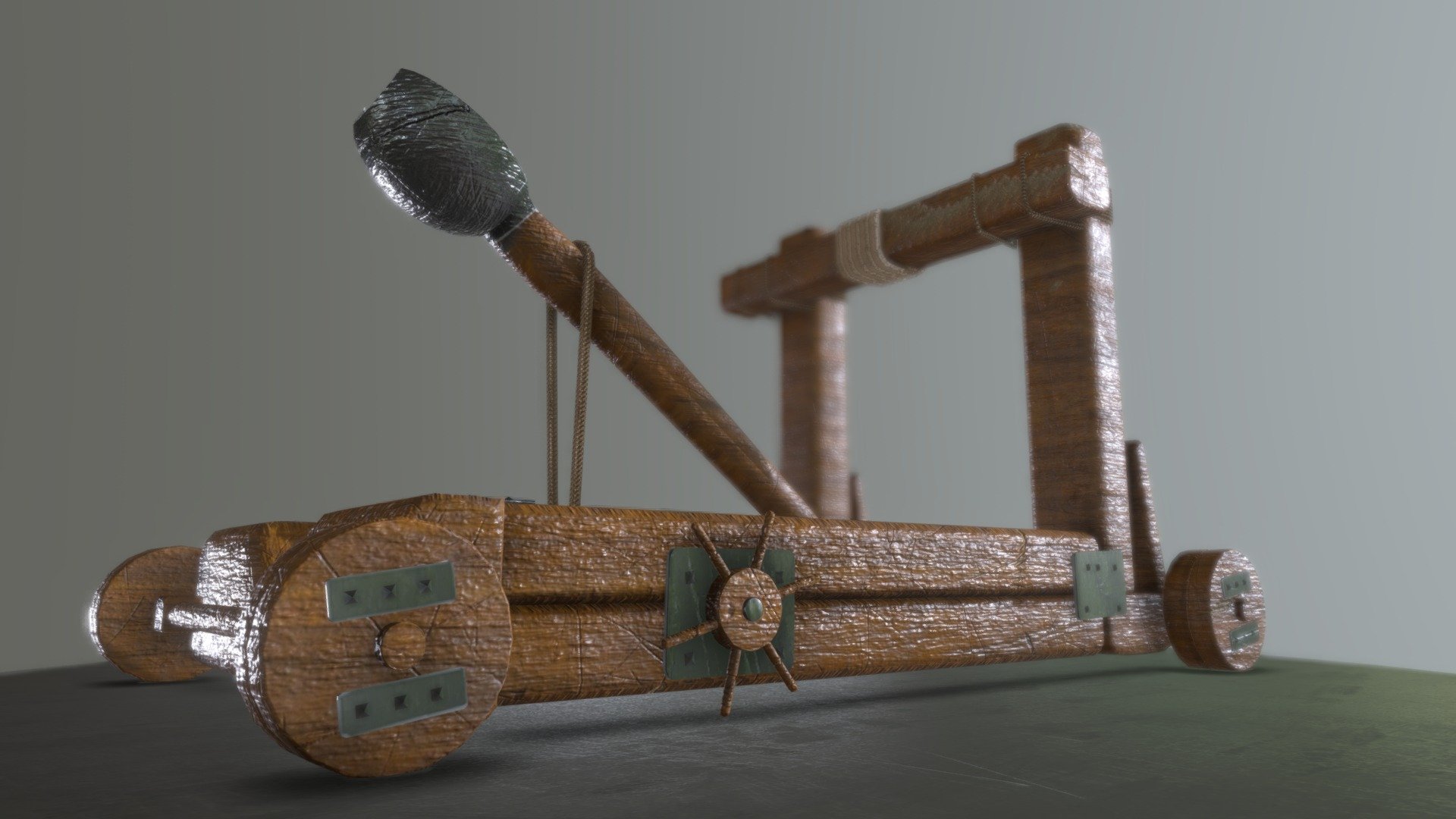 Catapult - 3D model by Spasevski Art (@SpasevskiArt) [f036a7f] - Sketchfab
