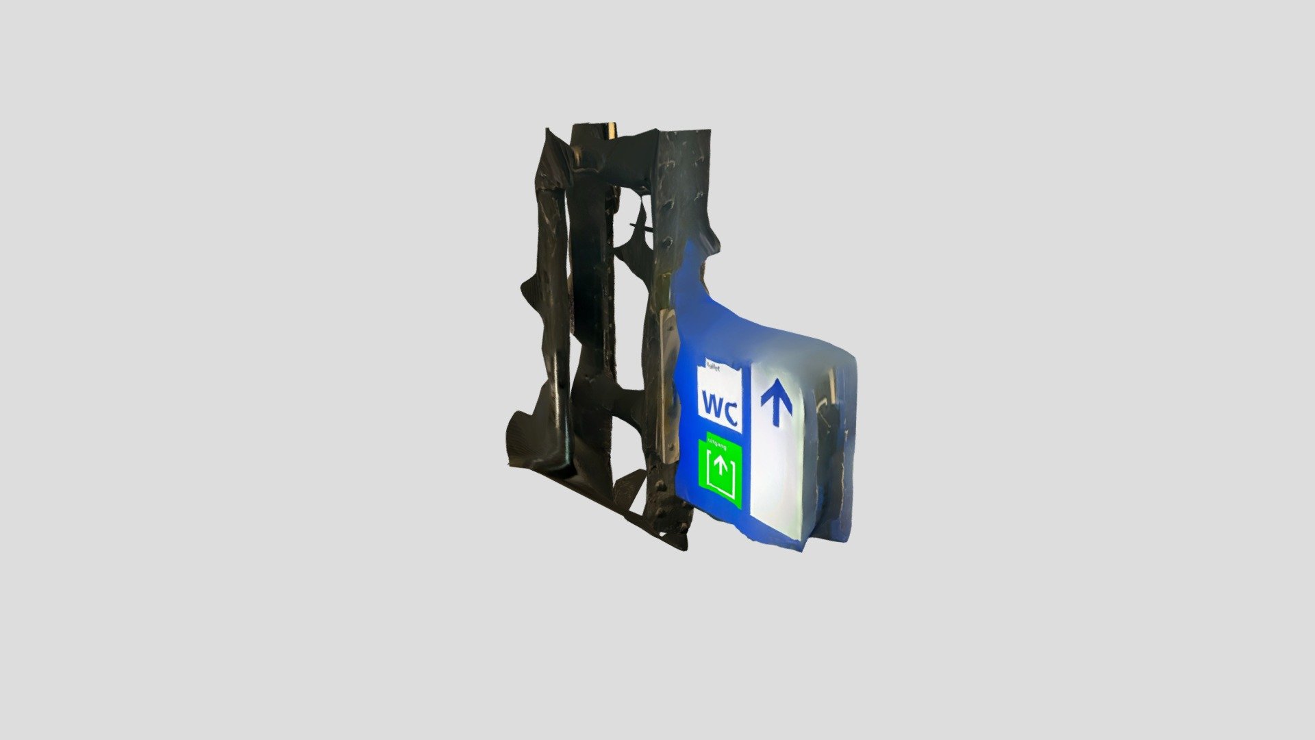 Train Station Sign - 3D model by MSACC [f0370ed] - Sketchfab