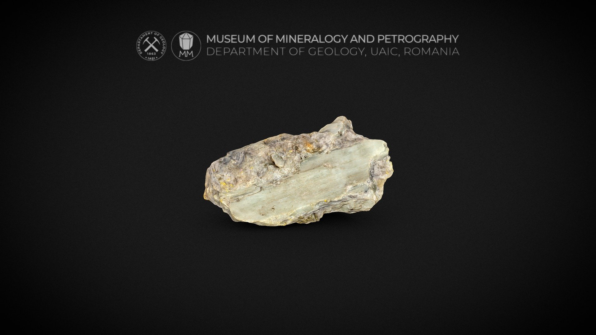 Light-green Spodumene in pegmatite - 3D model by Museum of Mineralogy ...