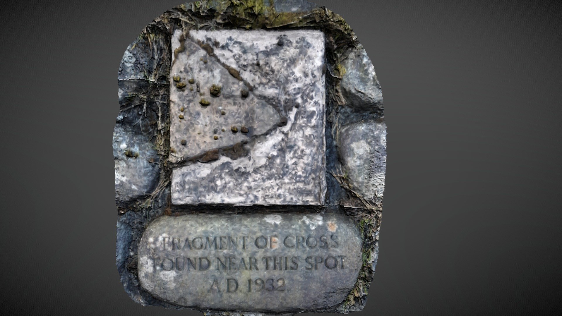 St Bride's Graveyard, Callander - Cross Fragment - Download Free 3D ...