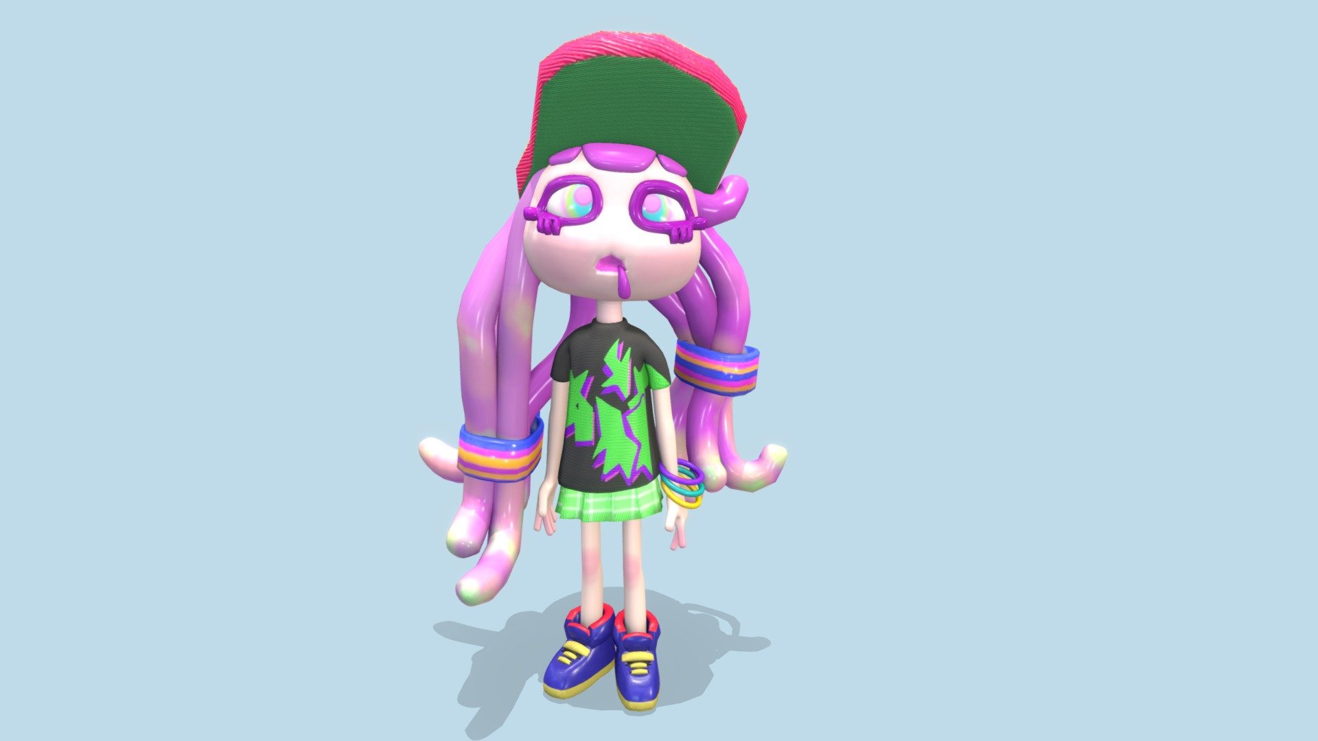 Splatoon - Paruko - 3D model by Teana (@tia1583) [f03993a] - Sketchfab