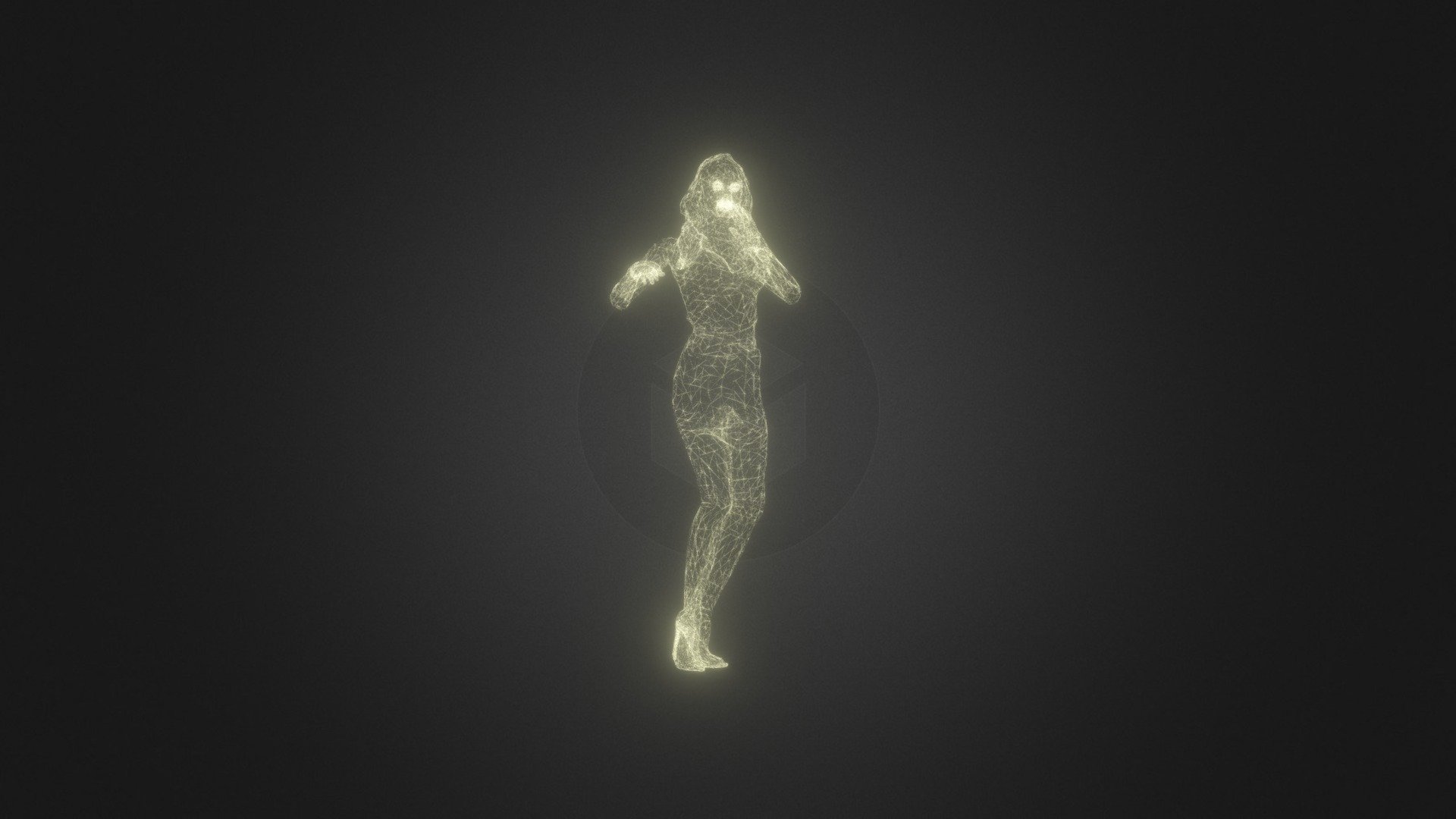 Dancing wirframe Girl animated - Buy Royalty Free 3D model by Dominic ...