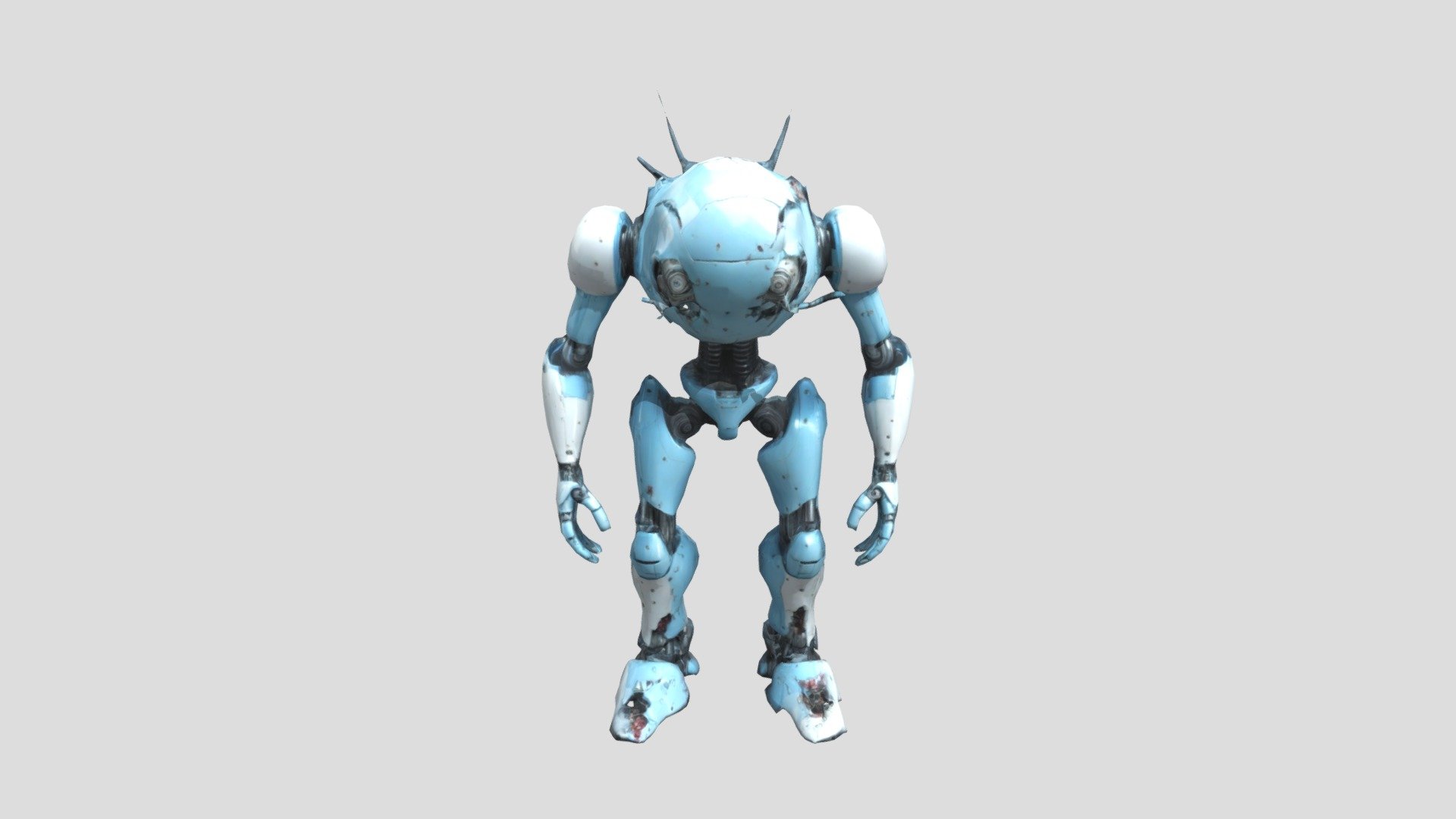 full bodied android robot post apocalyptic - 3D model by zmk677 ...