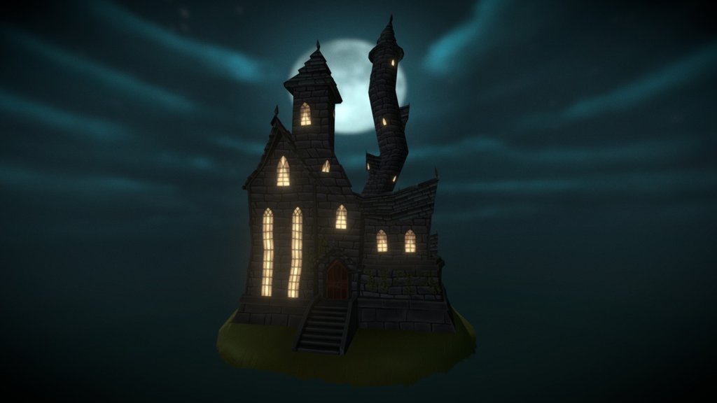 Haunted Manor - 3D model by na-kia [f03c17a] - Sketchfab