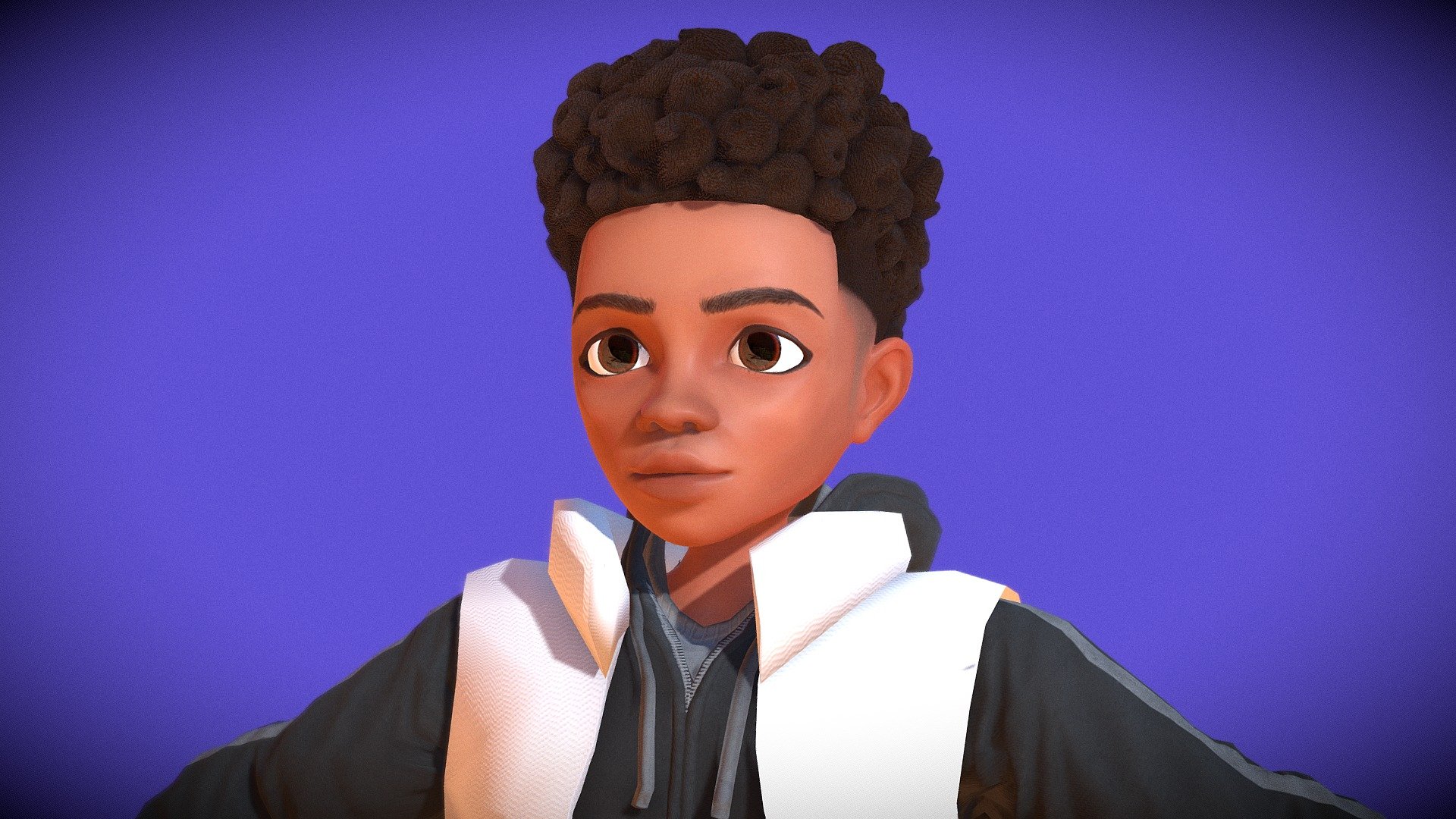 Game Stylized Cartoon Boy Character (Rigged) - 3D model by Canino3d ...