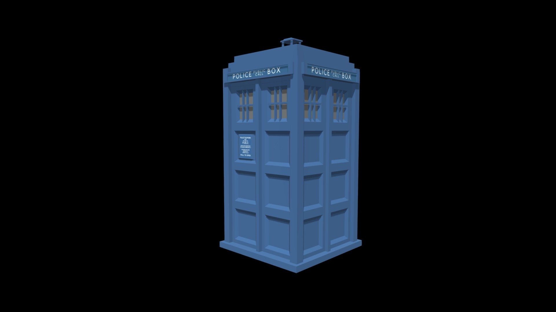 1980s Police Box - 3D model by AJW117 [f03e7a9] - Sketchfab