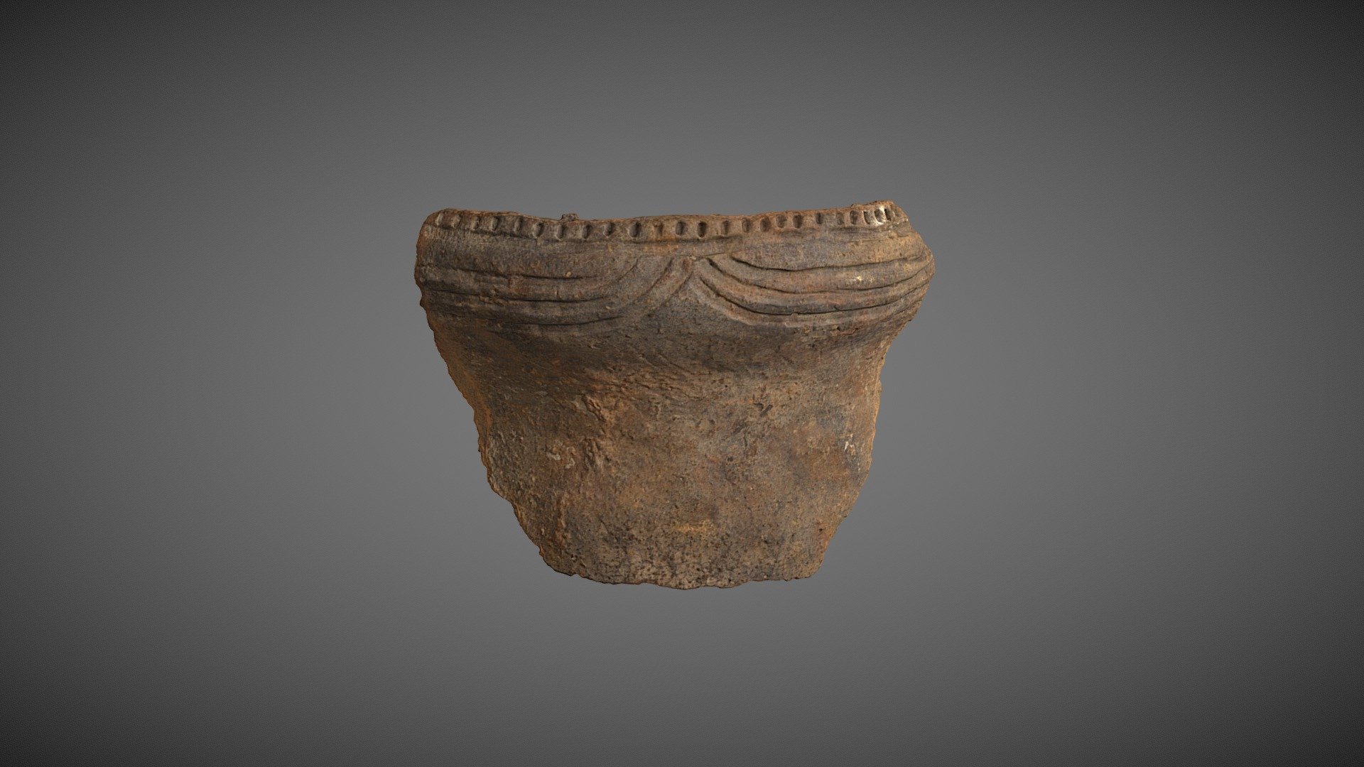 Yamadabira-type Jomon deep pot sherd (山田平式深鉢) - 3D model by CoreyNoxon ...