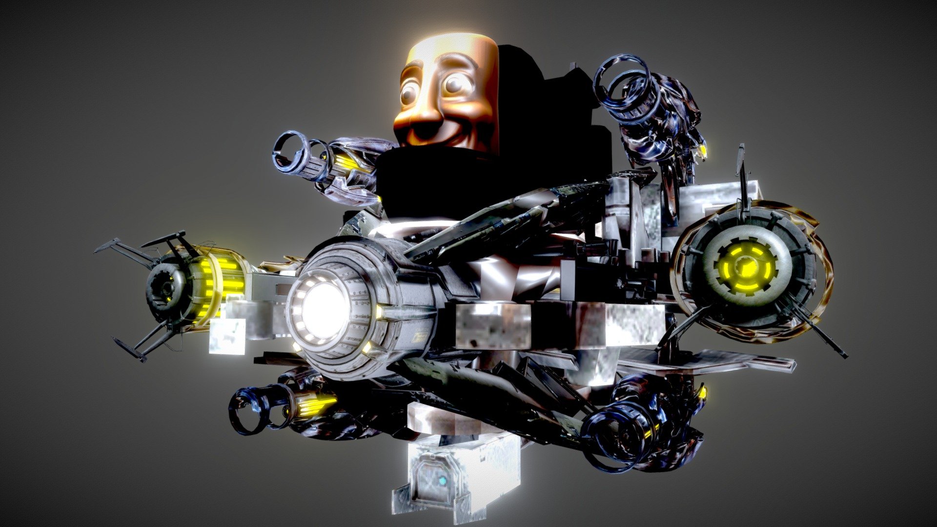 Tung Tung Tung Sahur destructor astro toilet - Download Free 3D model ...