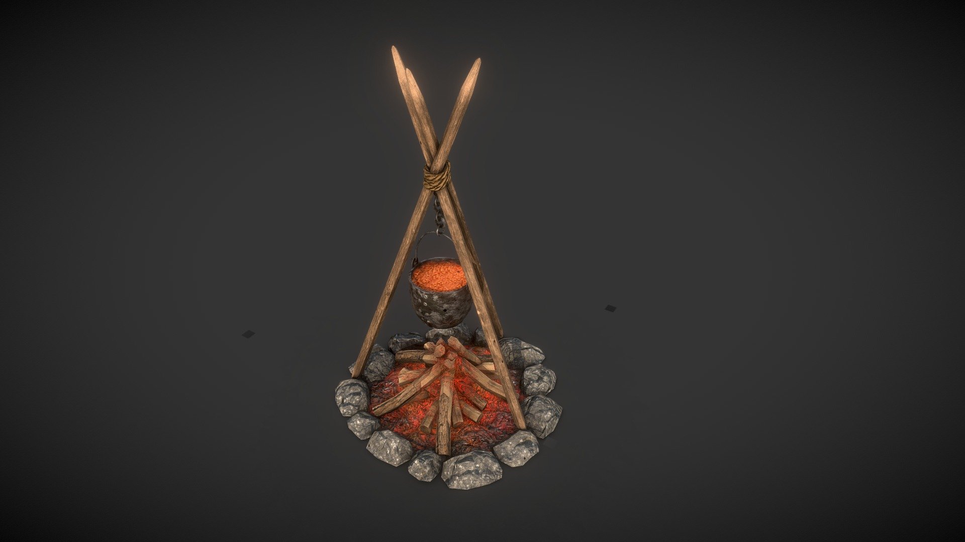 campfire - 3D model by landout [f046fbf] - Sketchfab
