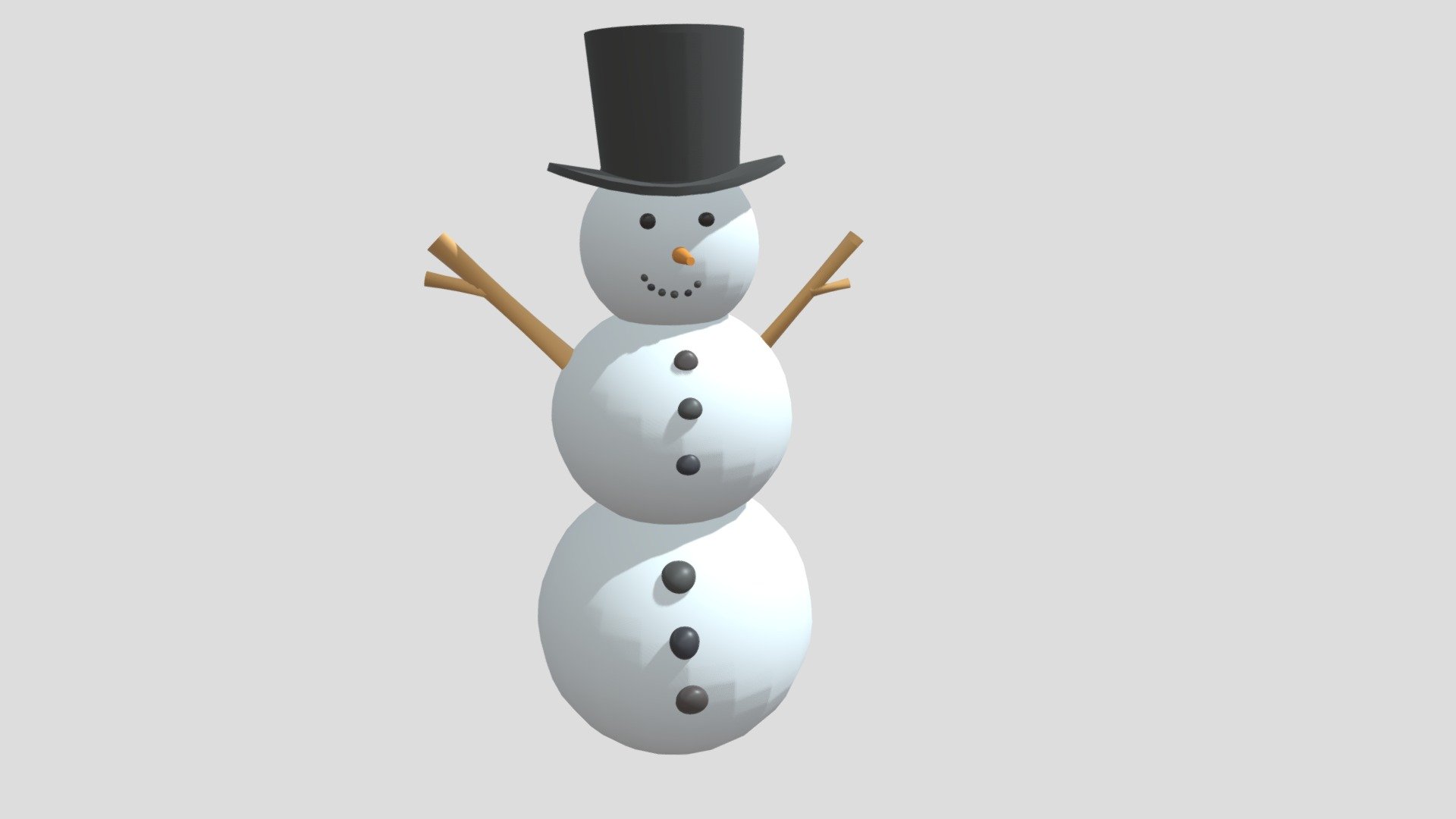 Snowman - Download Free 3D model by jamisoc [f0478a8] - Sketchfab