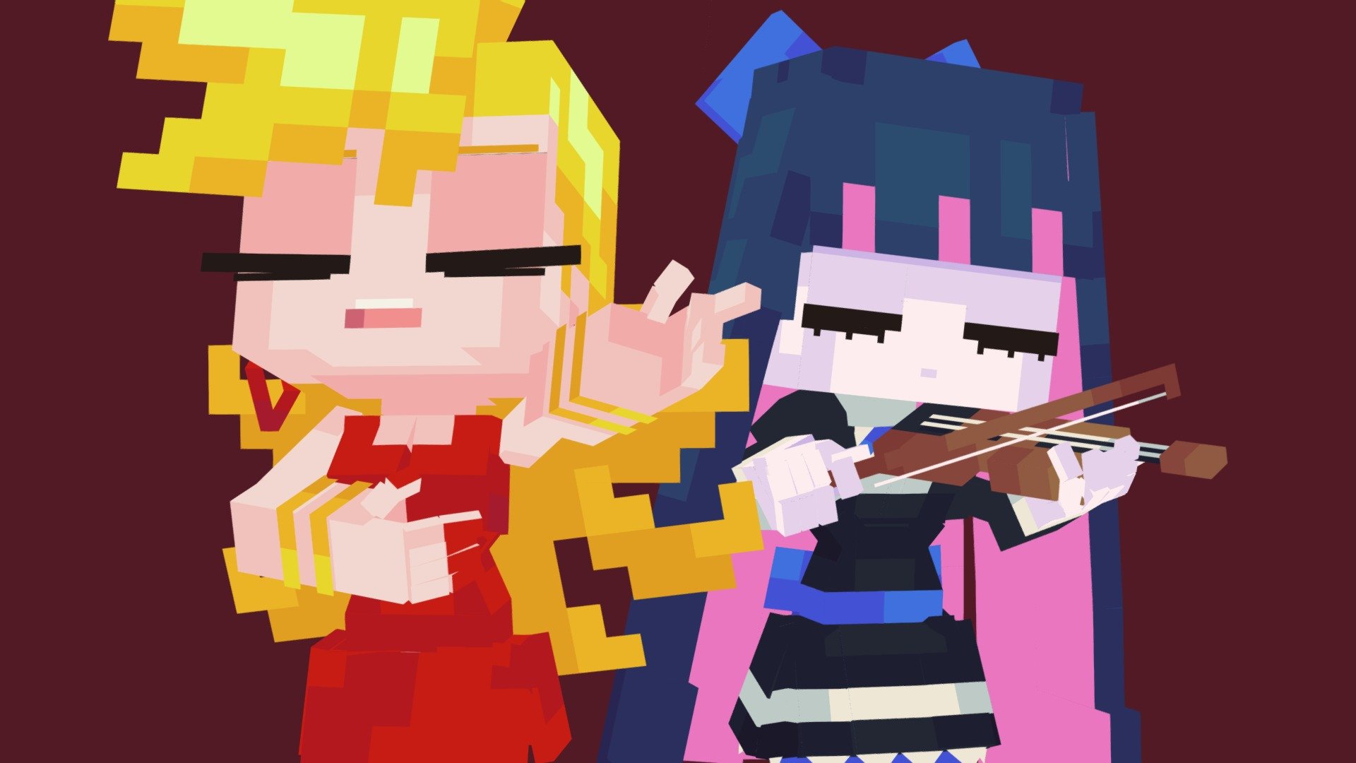 Panty & Stocking - 3D model by 晴路卡 (@l0y) [f048755] - Sketchfab