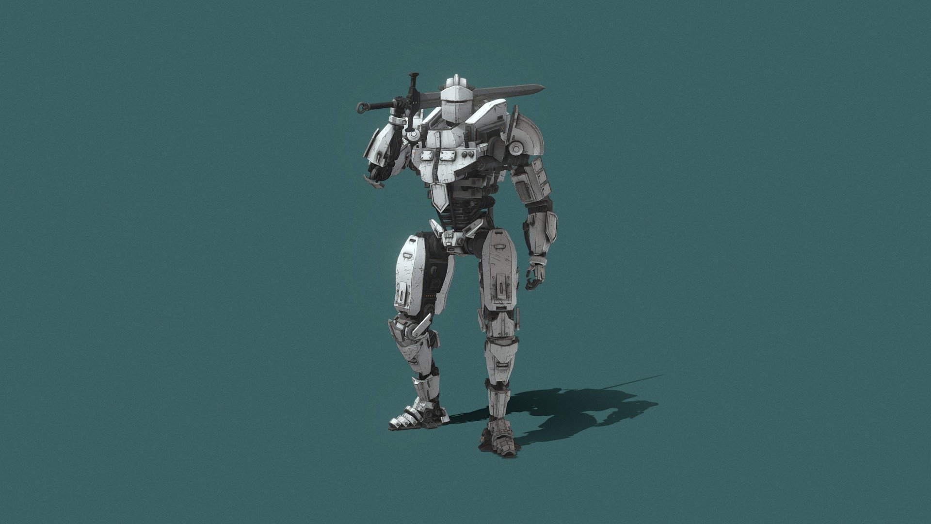 Mecha Knight (Rigged) - Buy Royalty Free 3D model by ondrasaur [f048ffc ...