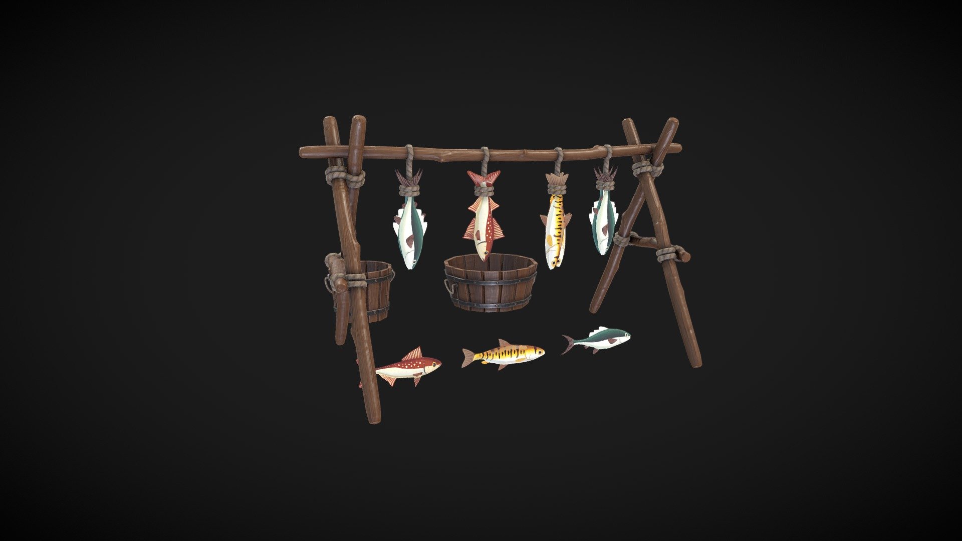 Fish Rack - Buy Royalty Free 3D model by kraffing Vault (@kraffing ...