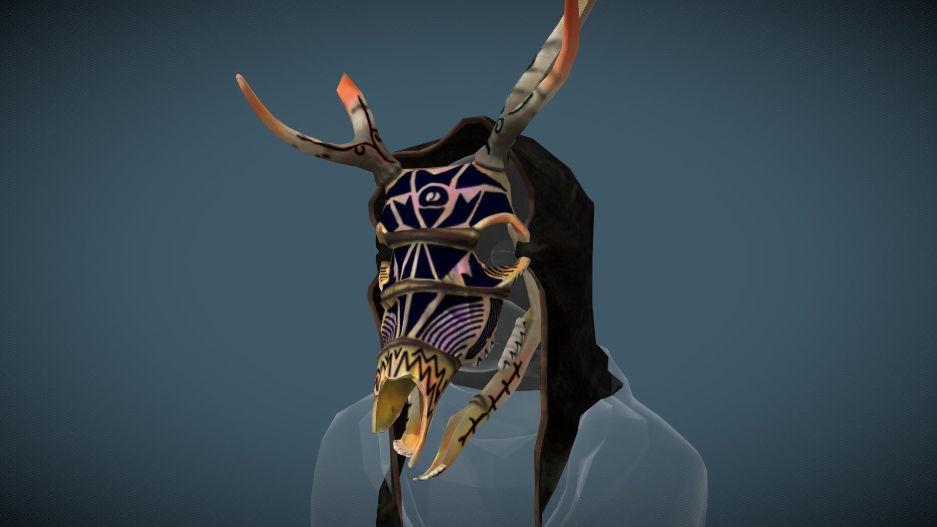 Shaman Deer Skull Mask 3D Model By Corob88 f04954d Sketchfab