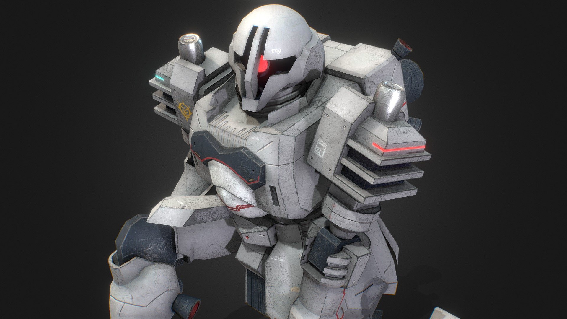 EMS-10 Zudah Prototype Ver. - 3D model by One Year War Mod ...