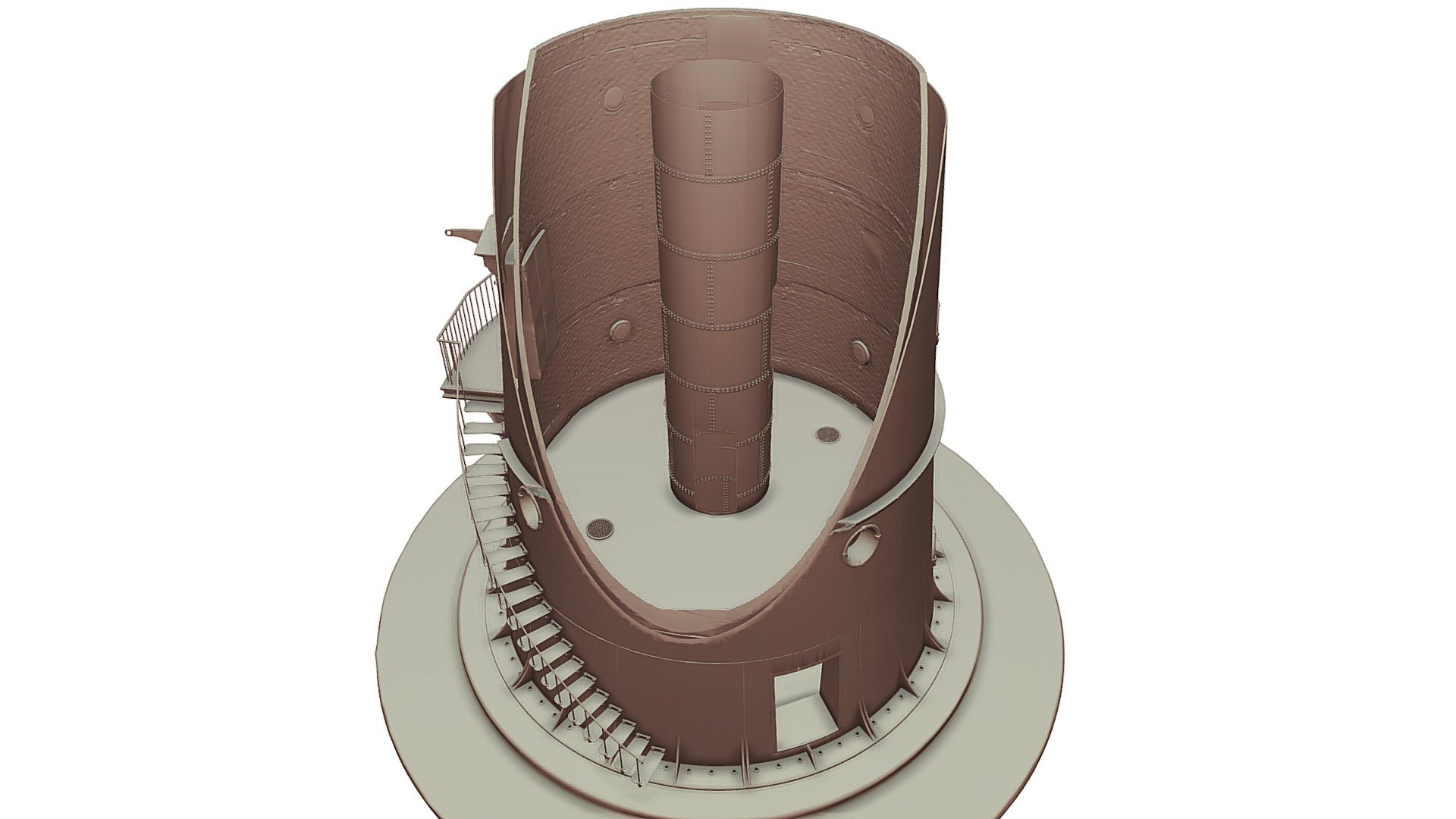 Lighthouse Section View - 3D model by University of South Florida ...