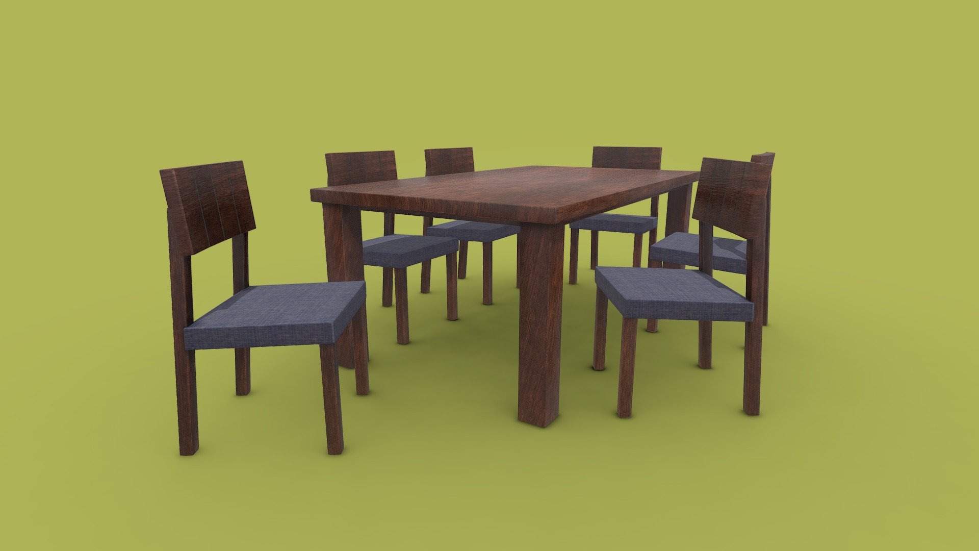 Dinning Table Set - Buy Royalty Free 3D model by Mora (@MoraAzul ...