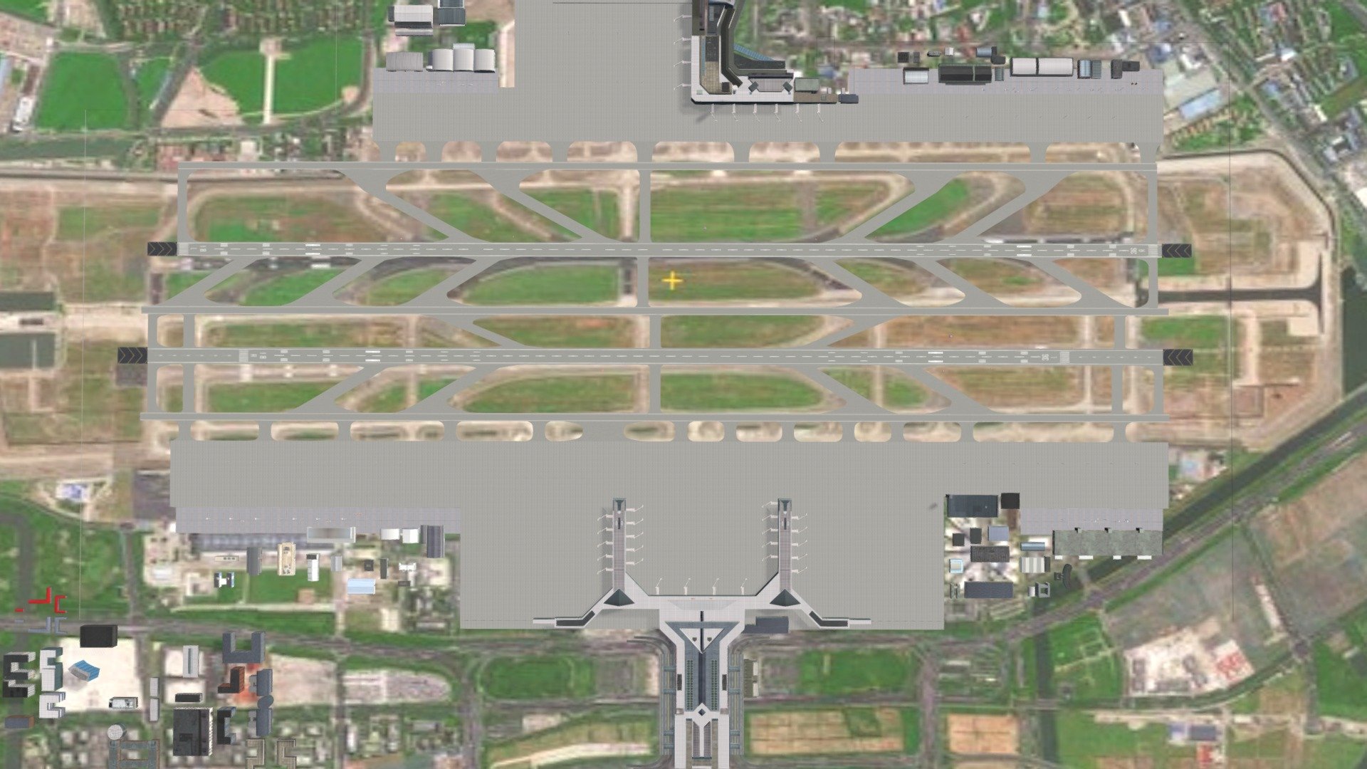 Shanghai Hongqiao International Airport(ZSSS) - 3D model by 孙嘉谡 ...