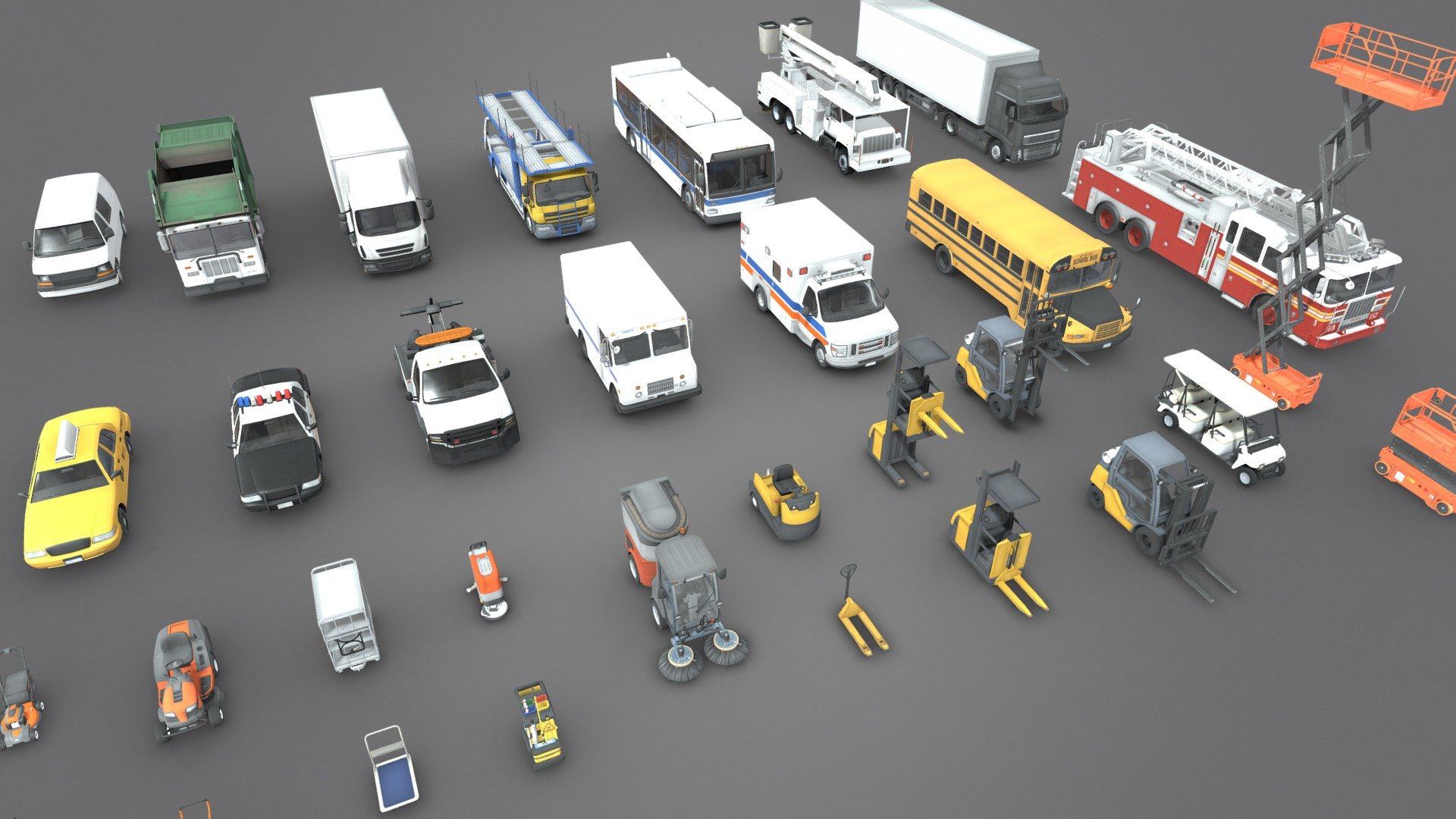 29 Cars, Trucks and Vehicles - Buy Royalty Free 3D model by Rescue3D ...