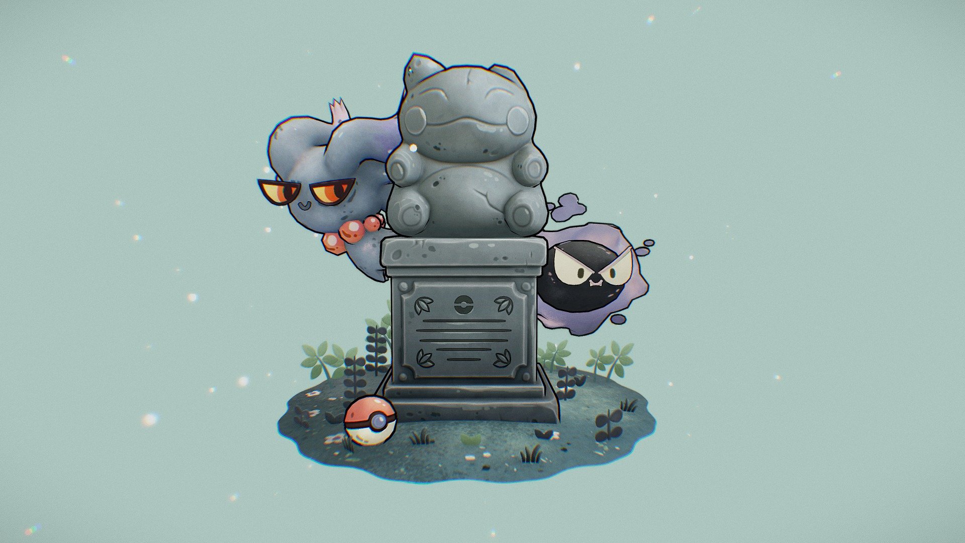 The Graveyard (Colby Bryant Illustration) - 3D model by Andy (Pandabox ...