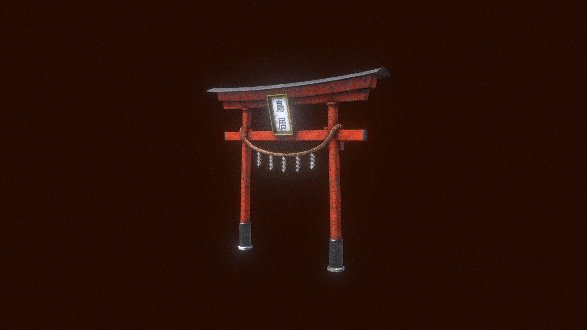 Old Japanese Shrine Torii Gate {High Poly} - Download Free 3D model by ...