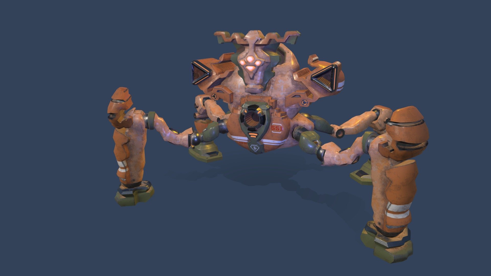 Battle mech - Download Free 3D model by PetrDostal [f0608da] - Sketchfab