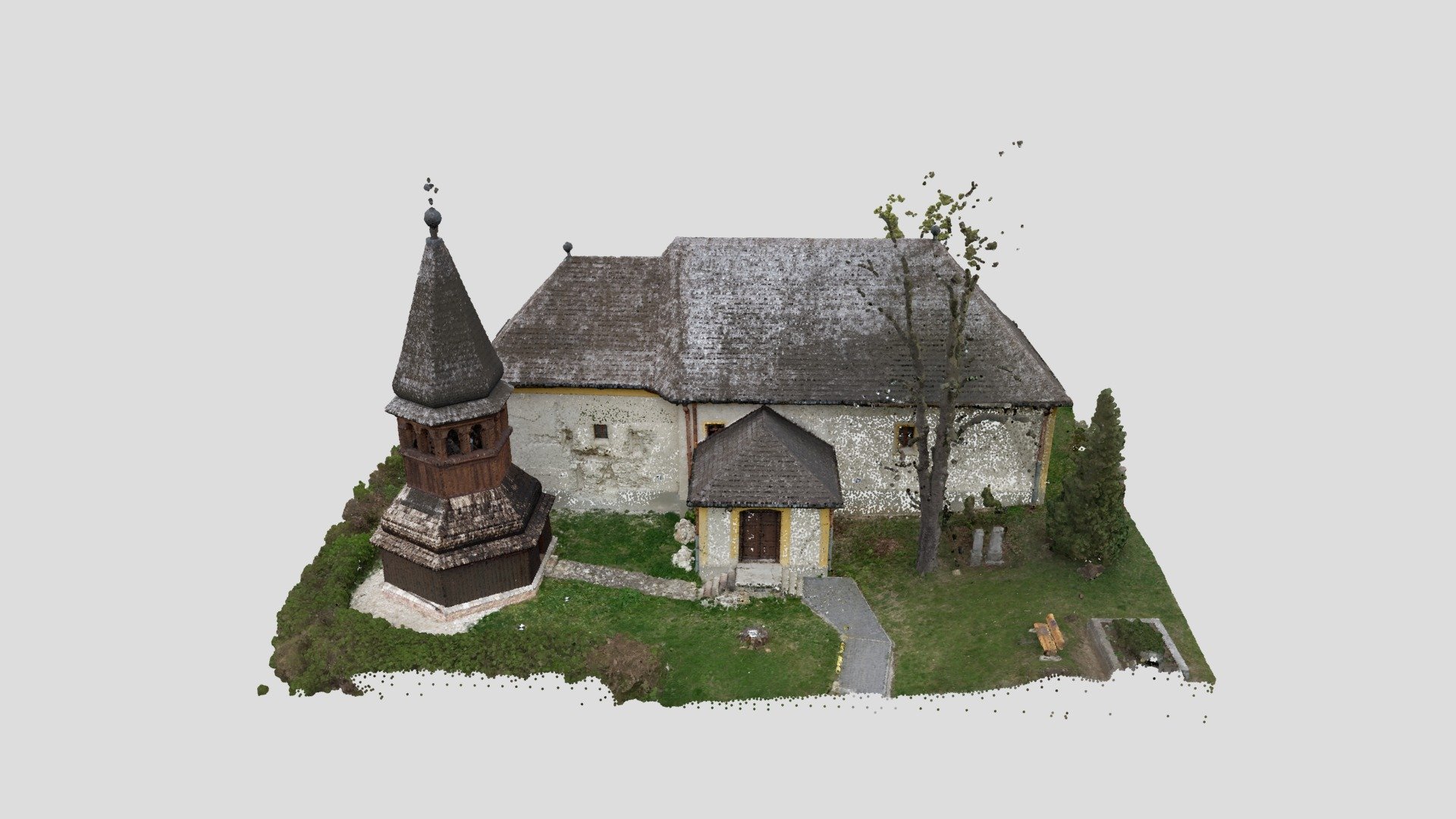 Church - photogrammetric pointcloud - 3D model by gframe [f063089 ...