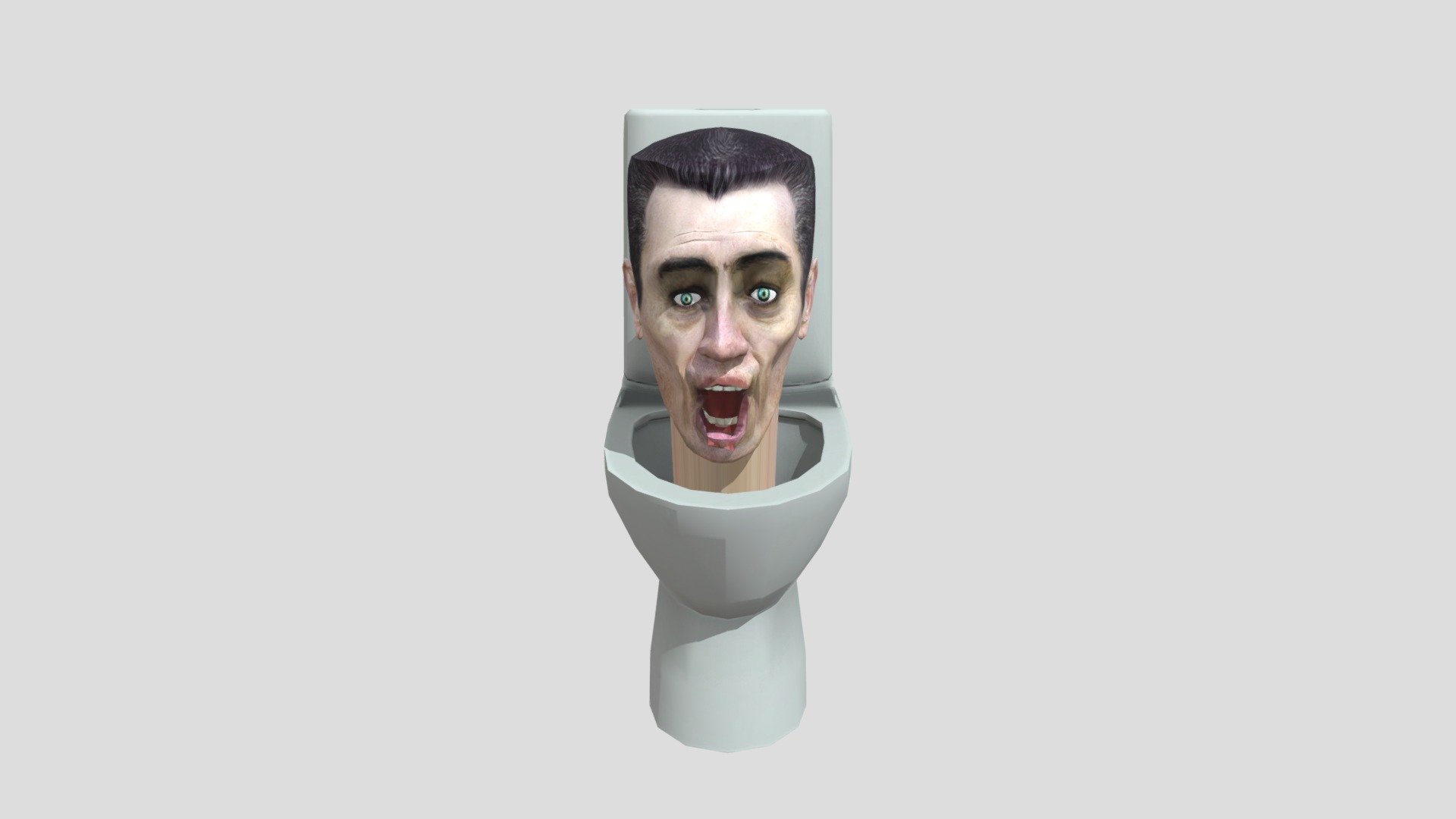Gman_toilet_pog - Download Free 3D model by NachiG [f063195] - Sketchfab