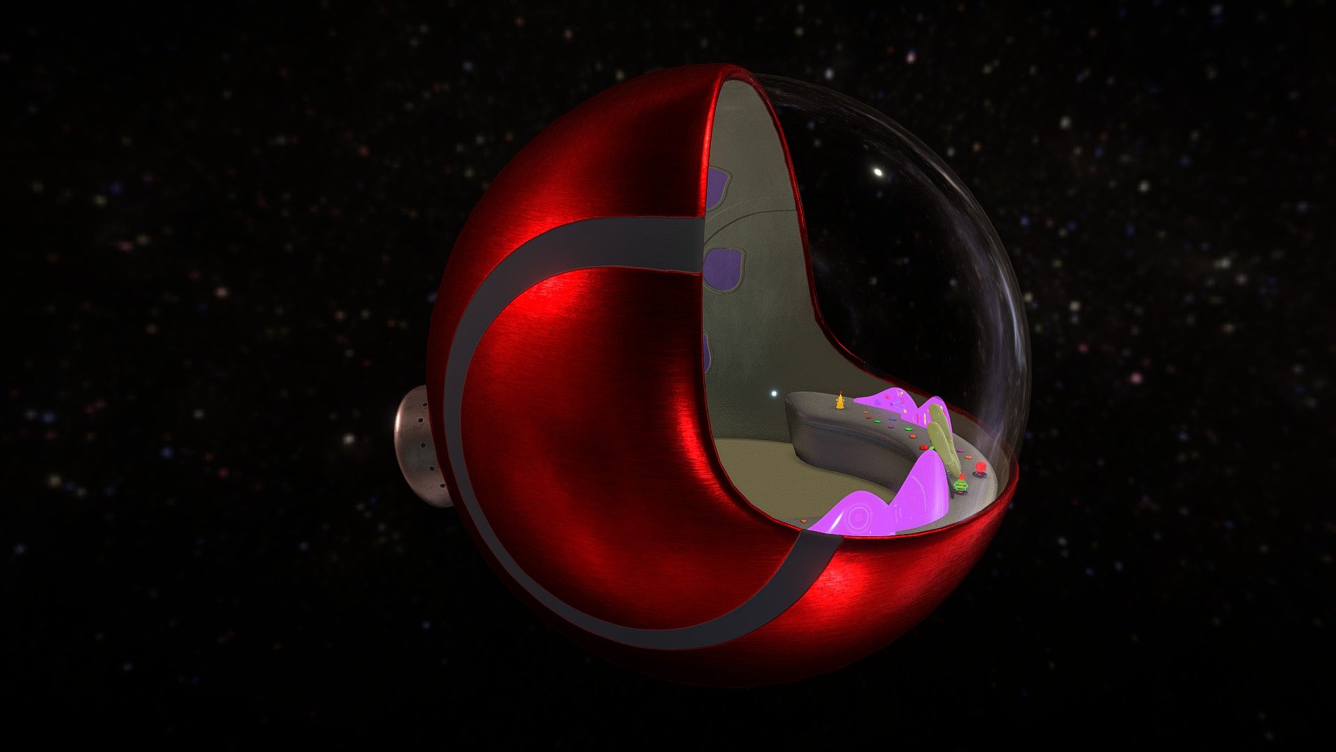 Pixar Elio Inspired Spaceship - Download Free 3D model by fccooper ...