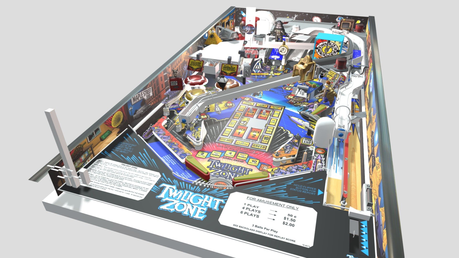 Twilight Zone - 3D model by pinballmuseum [f065864] - Sketchfab