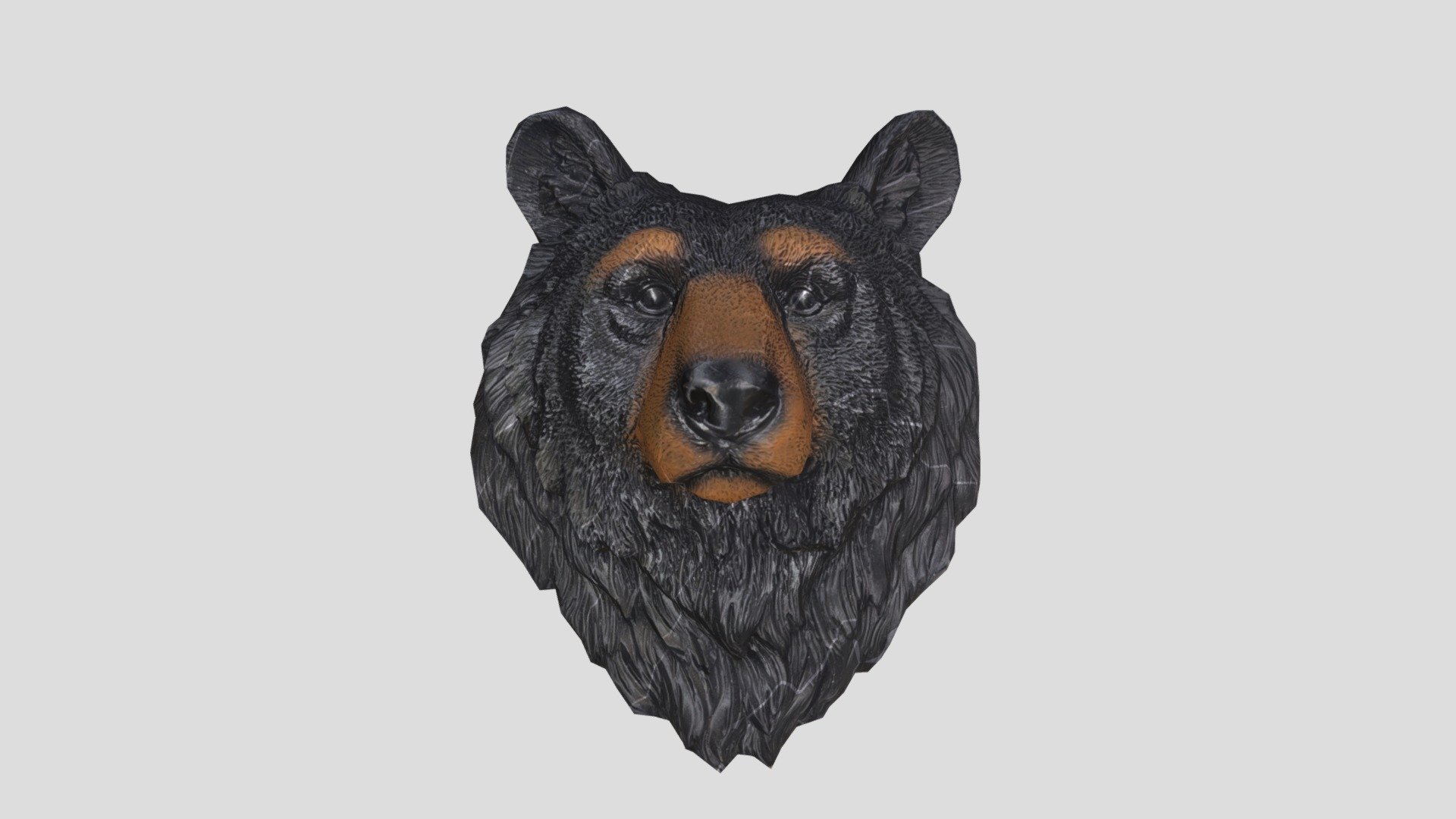 Bear Head (Wall Mounted) - Download Free 3D model by David Wigforss ...