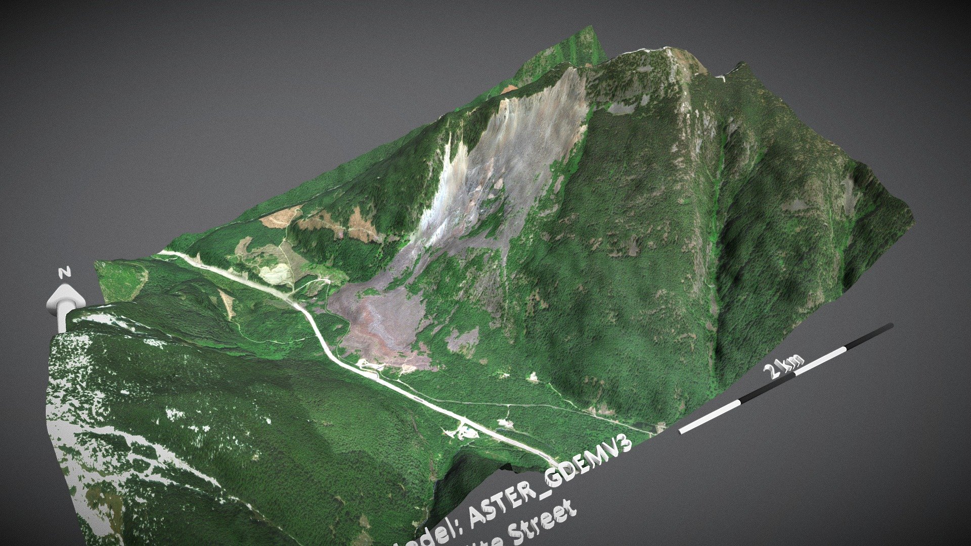 1965 Hope Slide, BC, Canada (x2) - Download Free 3D model by WVU ...