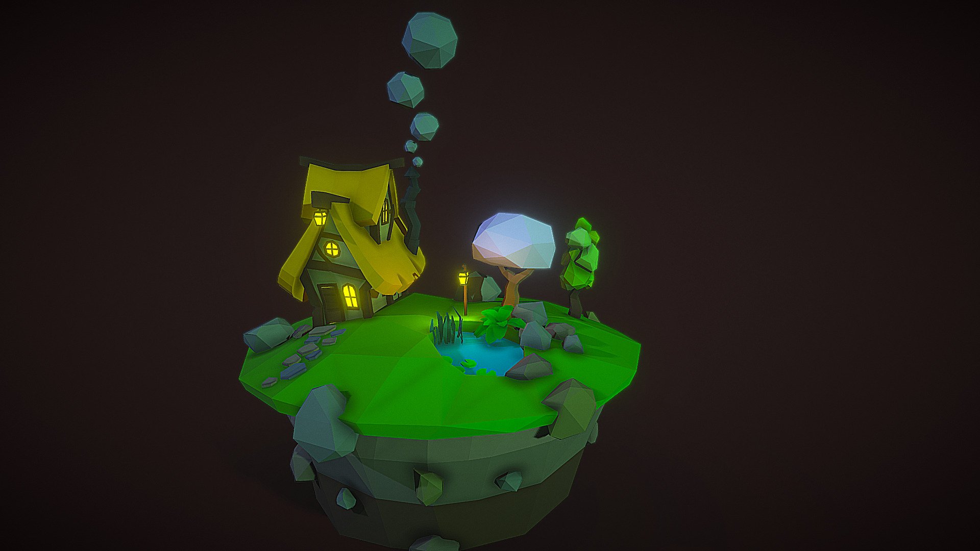 Island - Low poly - Download Free 3D model by Leonardo Gomez ...