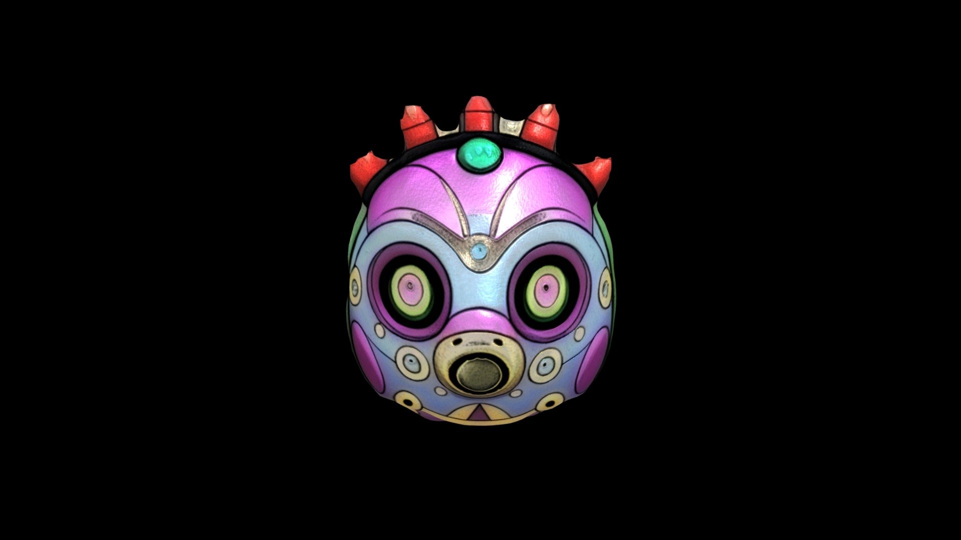 Happy Mask 38 - Download Free 3D model by klrxyz [f06d0db] - Sketchfab
