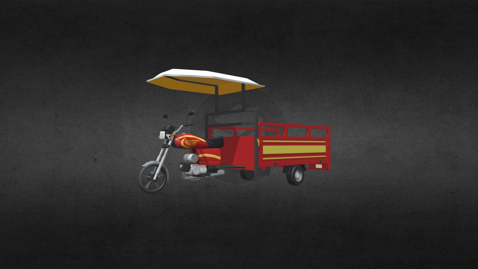 Low Poly Loader Rickshaw - 3D model by Saqib Ali (@Syed.Saqib.Kazmi ...